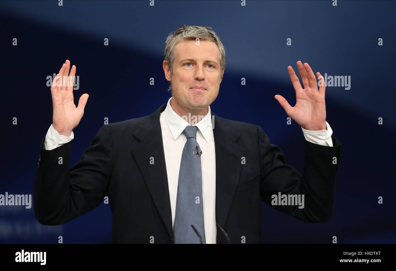 ZAC GOLDSMITH MP CONSERVATIVE PARTY 06 October 2015 MANCHESTER CENTRAL ...