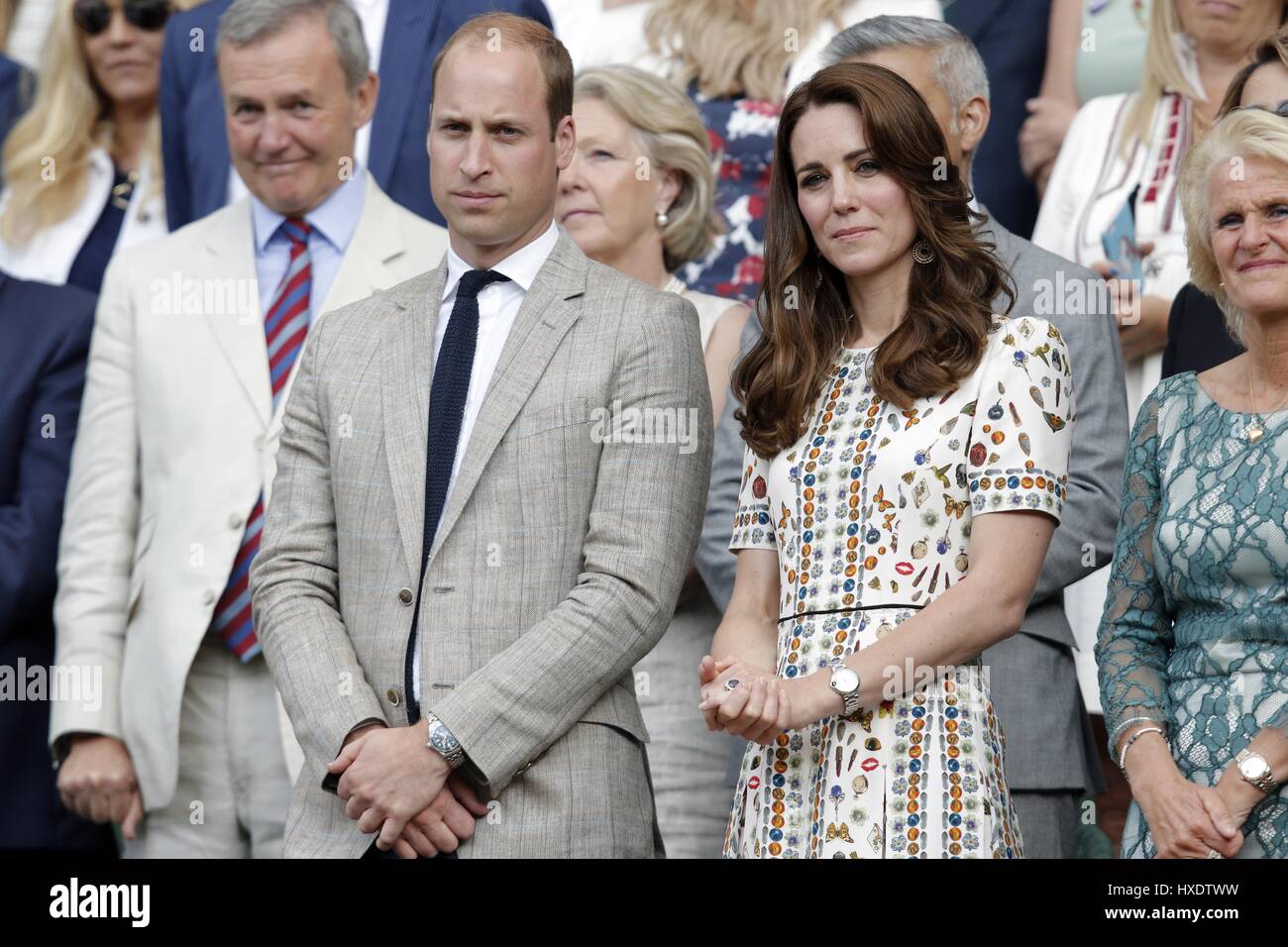 THE DUKE & DUCHESS OF CAMBRIDGE WIMBLEDON CHAMPIONSHIPS MEN'S 10 July ...