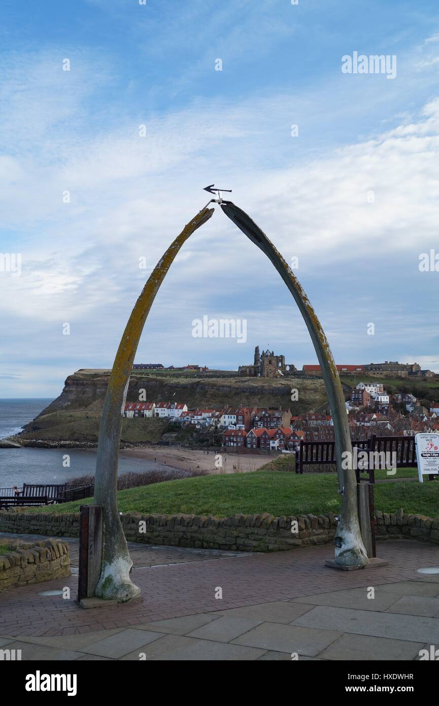 whitby bay town Stock Photo - Alamy