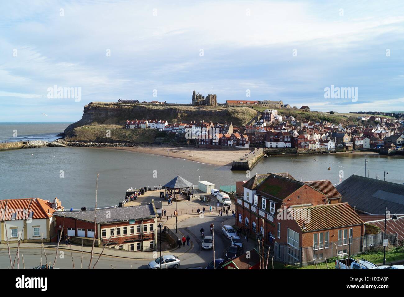 whitby bay town Stock Photo - Alamy