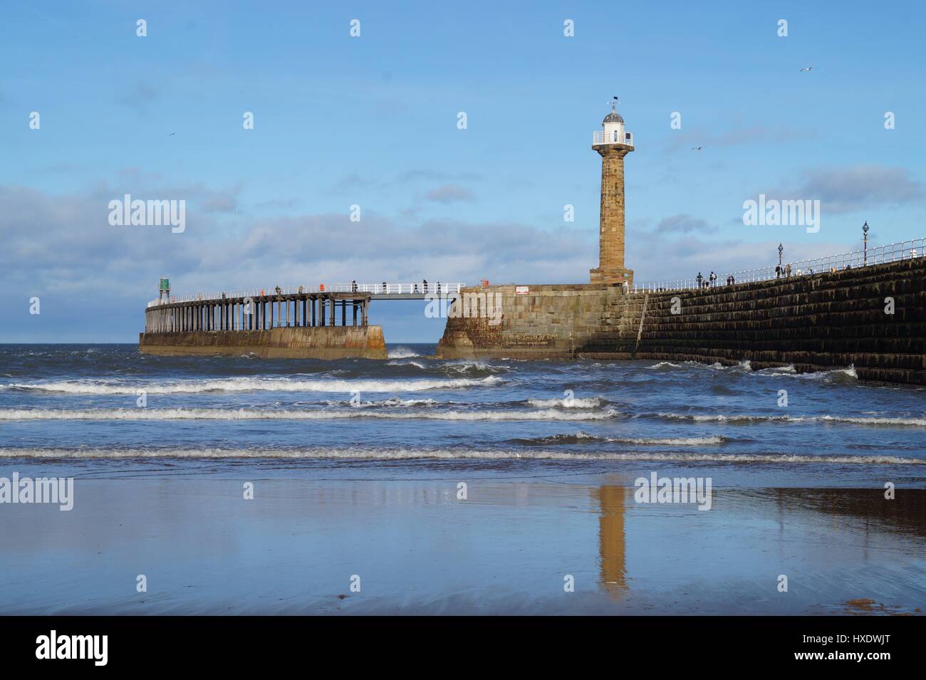 whitby bay town Stock Photo - Alamy