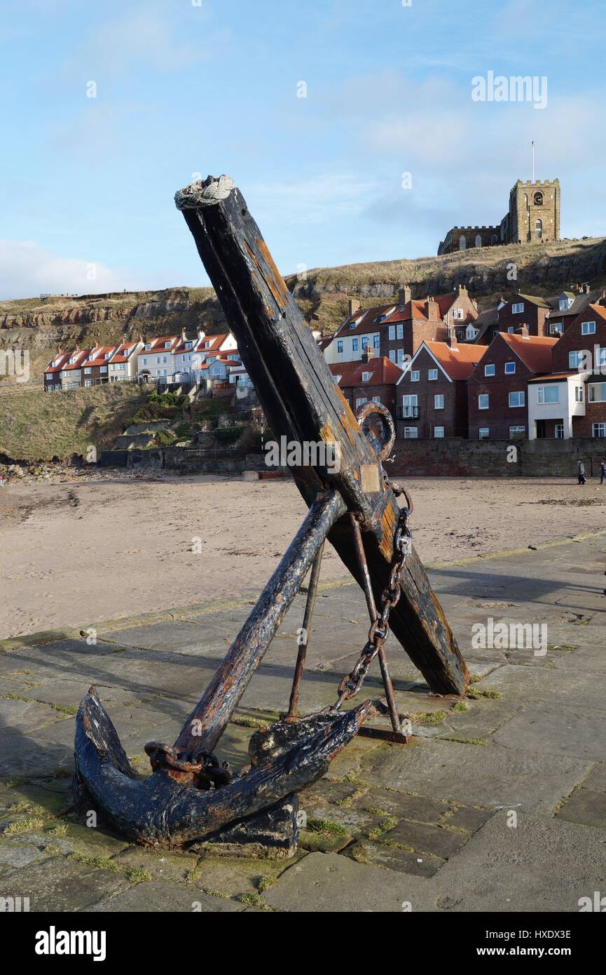 whitby bay town Stock Photo - Alamy
