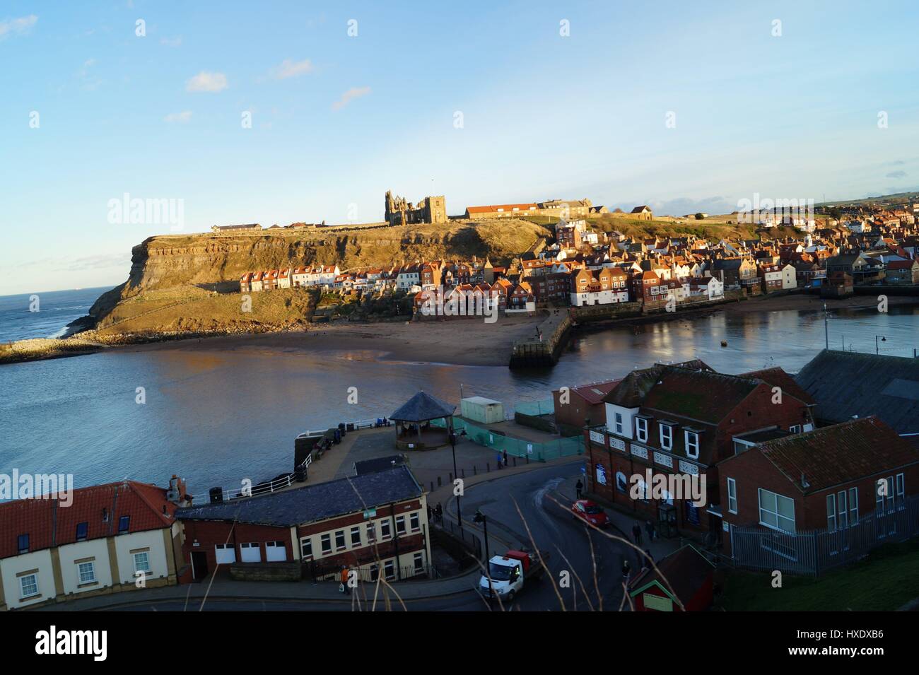 whitby bay town Stock Photo - Alamy