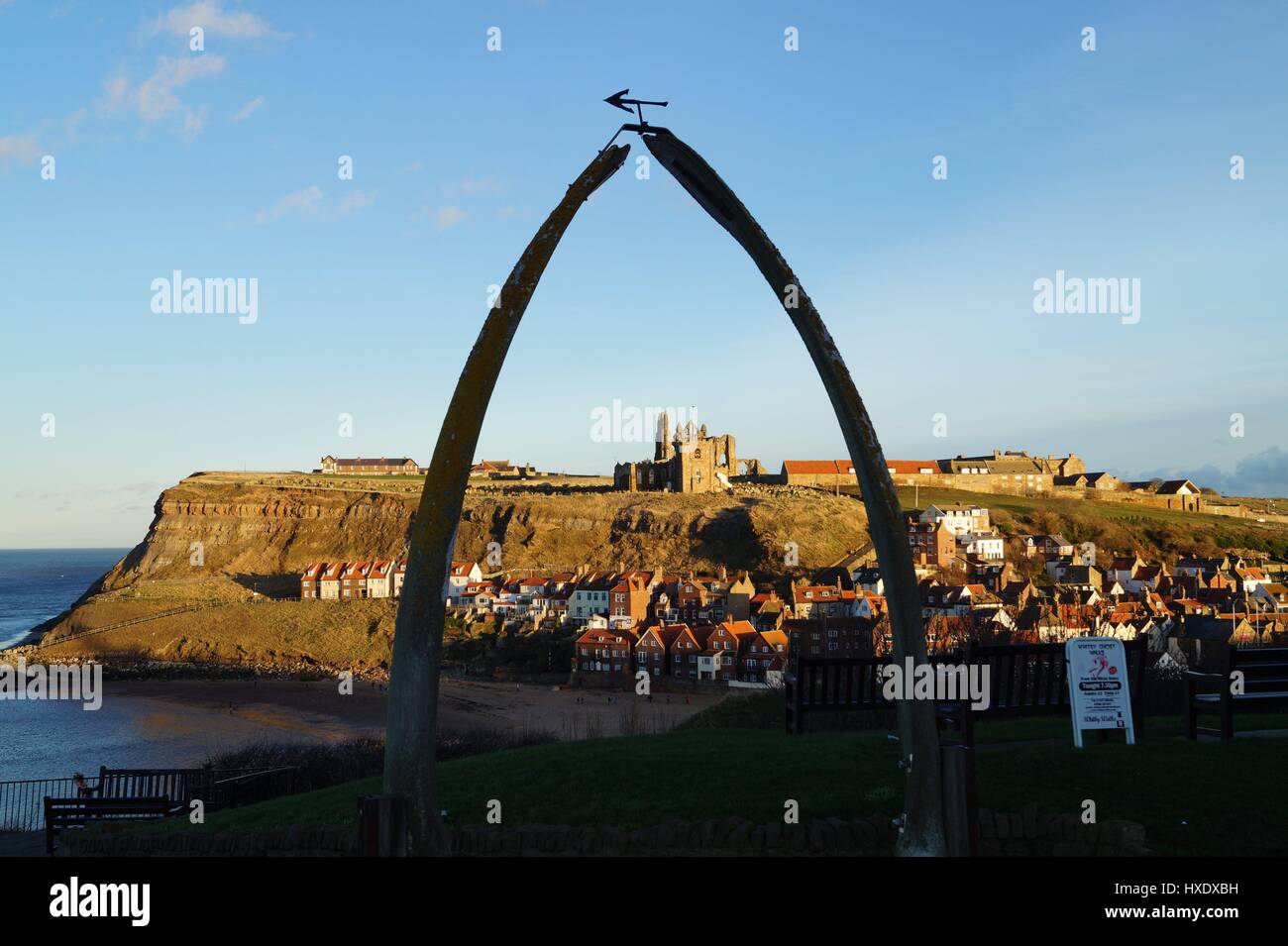 whitby bay town Stock Photo - Alamy