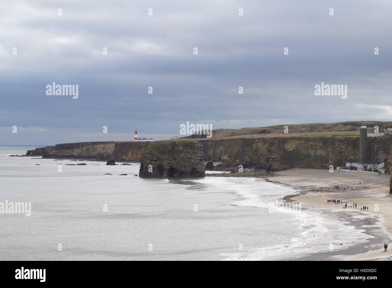 marsden beach ,marsden grotto south shields Stock Photo - Alamy