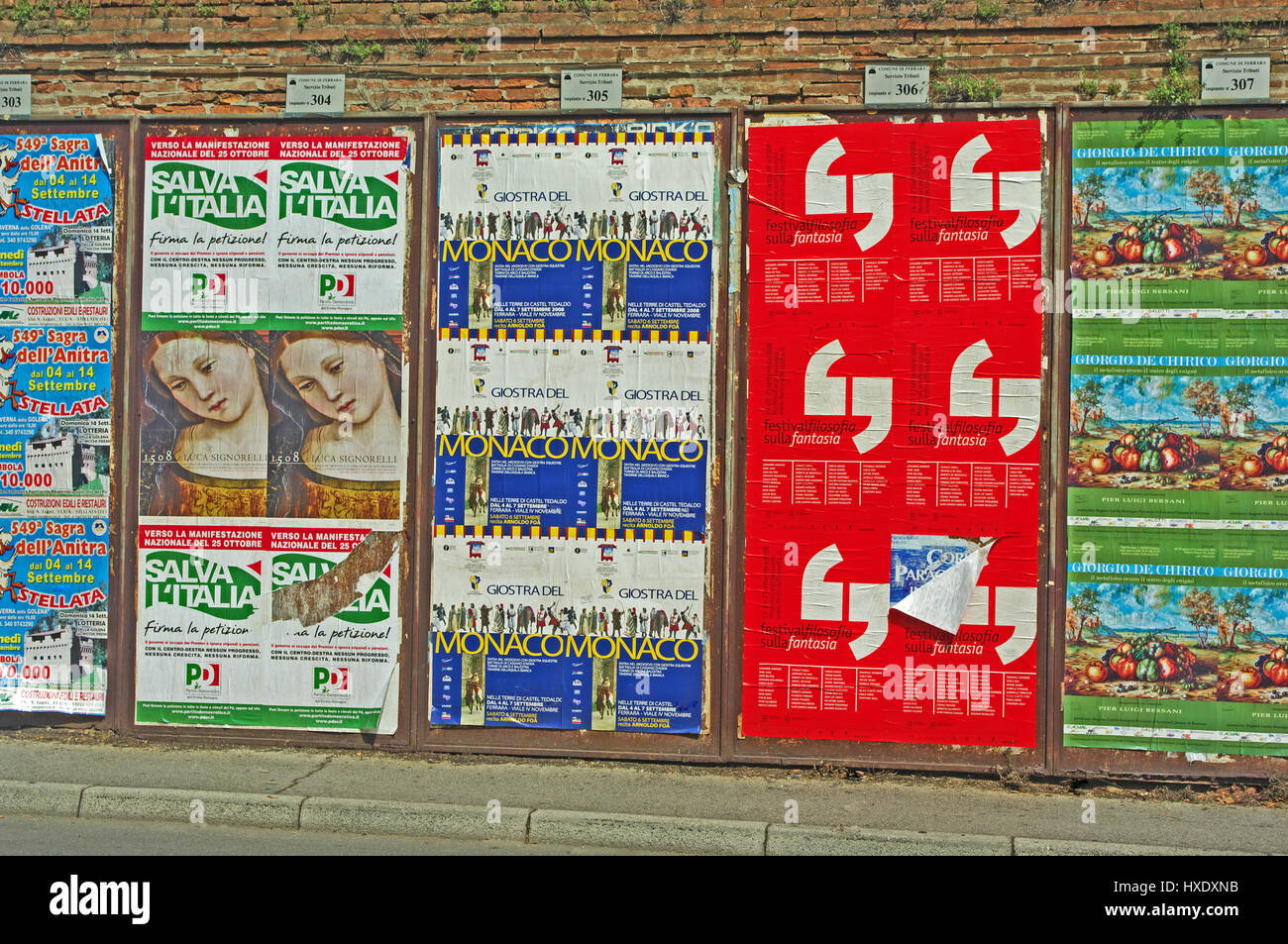 Poster on wall italy hi-res stock photography and images - Alamy