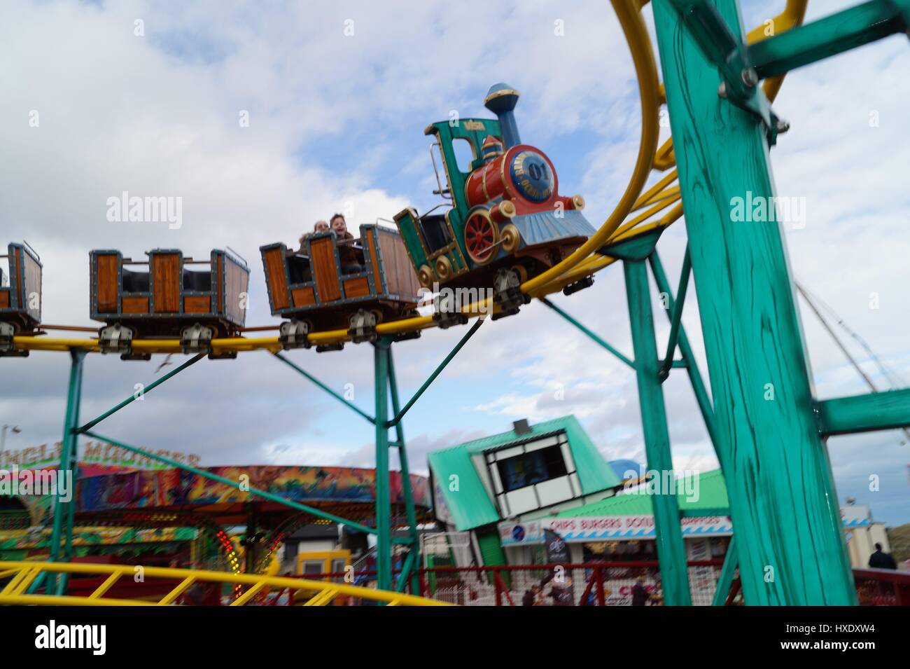 Children's roller coaster ride hi-res stock photography and images - Alamy