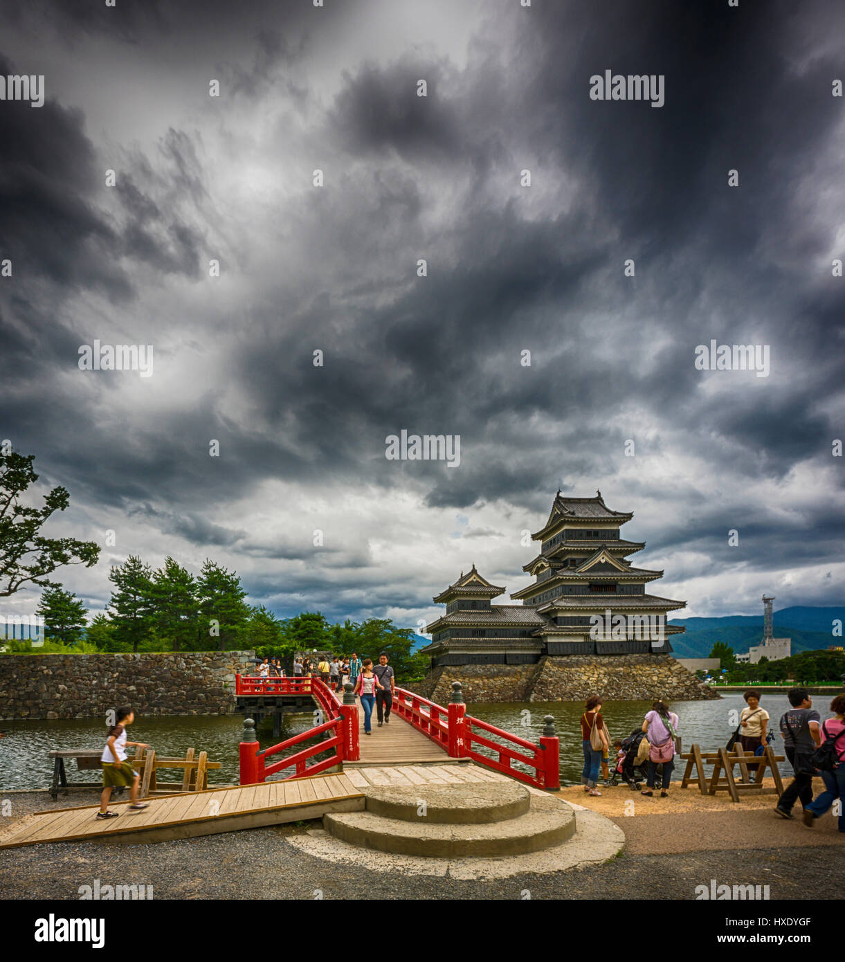 Matsumoto Castle, Japan. Often known as Crow Castle Stock Photo - Alamy