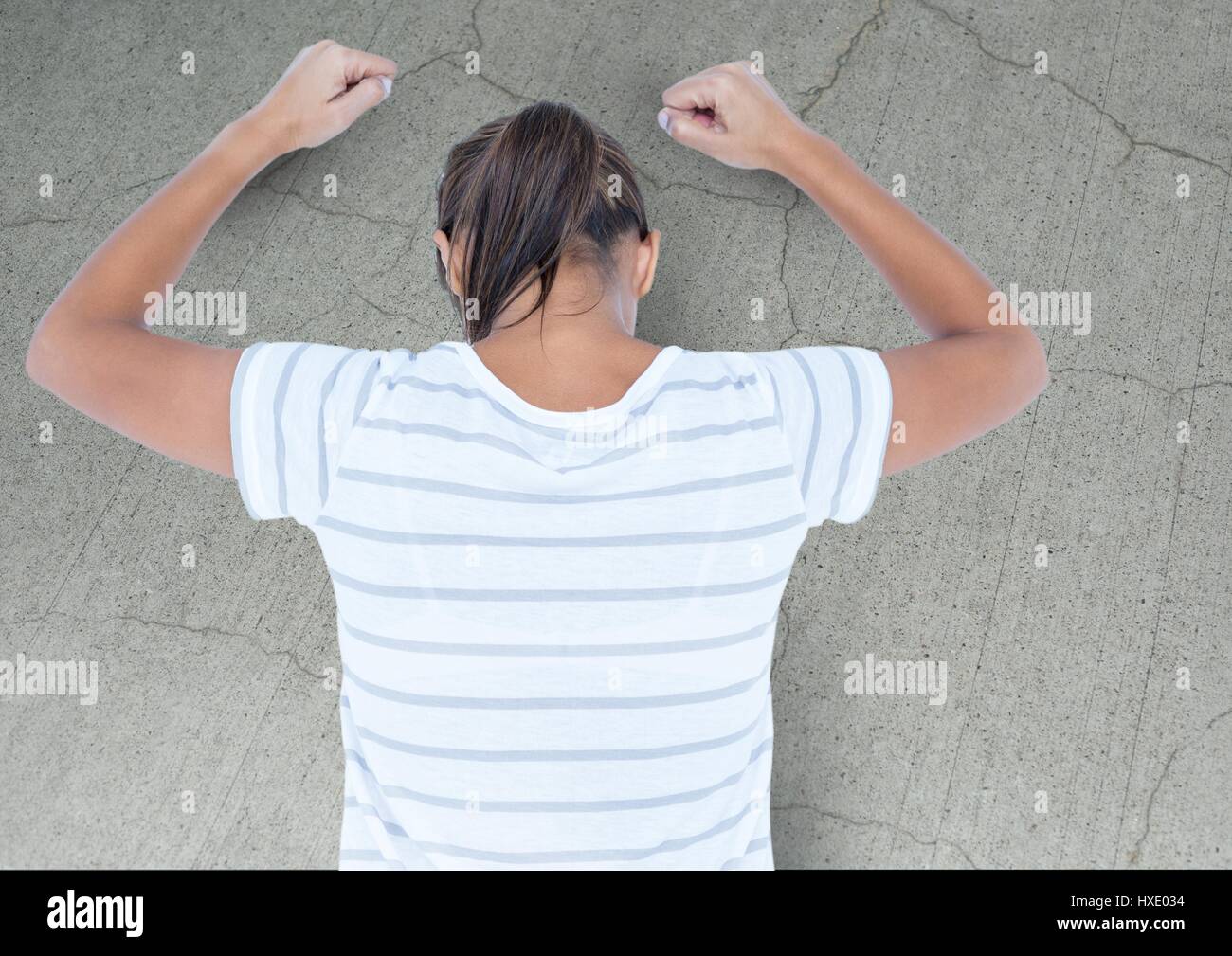 Woman banging on wall hi-res stock photography and images - Alamy