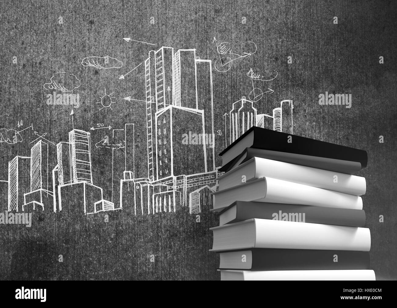 Digital architecture drawings Black and White Stock Photos & Images - Alamy