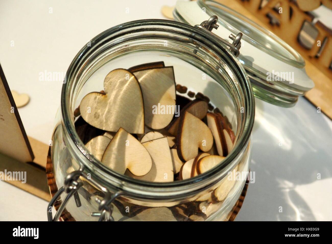 hearts in a jar Stock Photo - Alamy