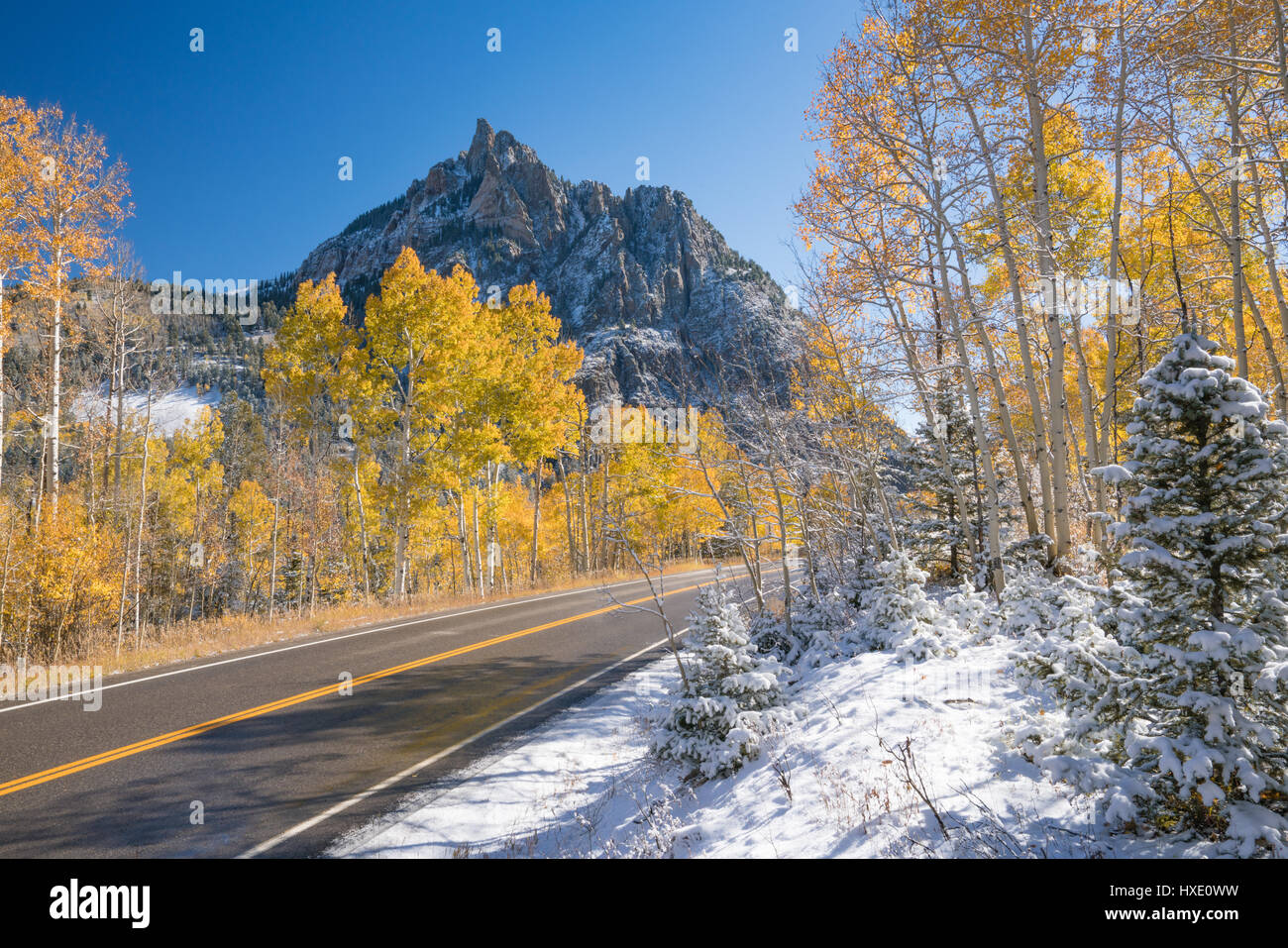 Aspen colorado winter snow trees hi-res stock photography and images ...
