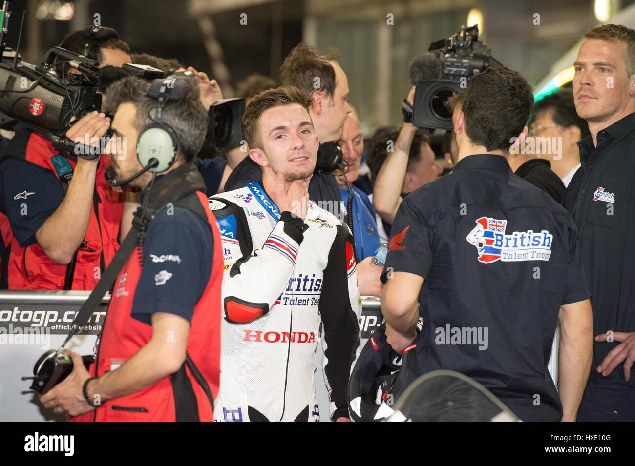 26th March 2017, Losail International Circuit. Qatar. John McPhee who ...