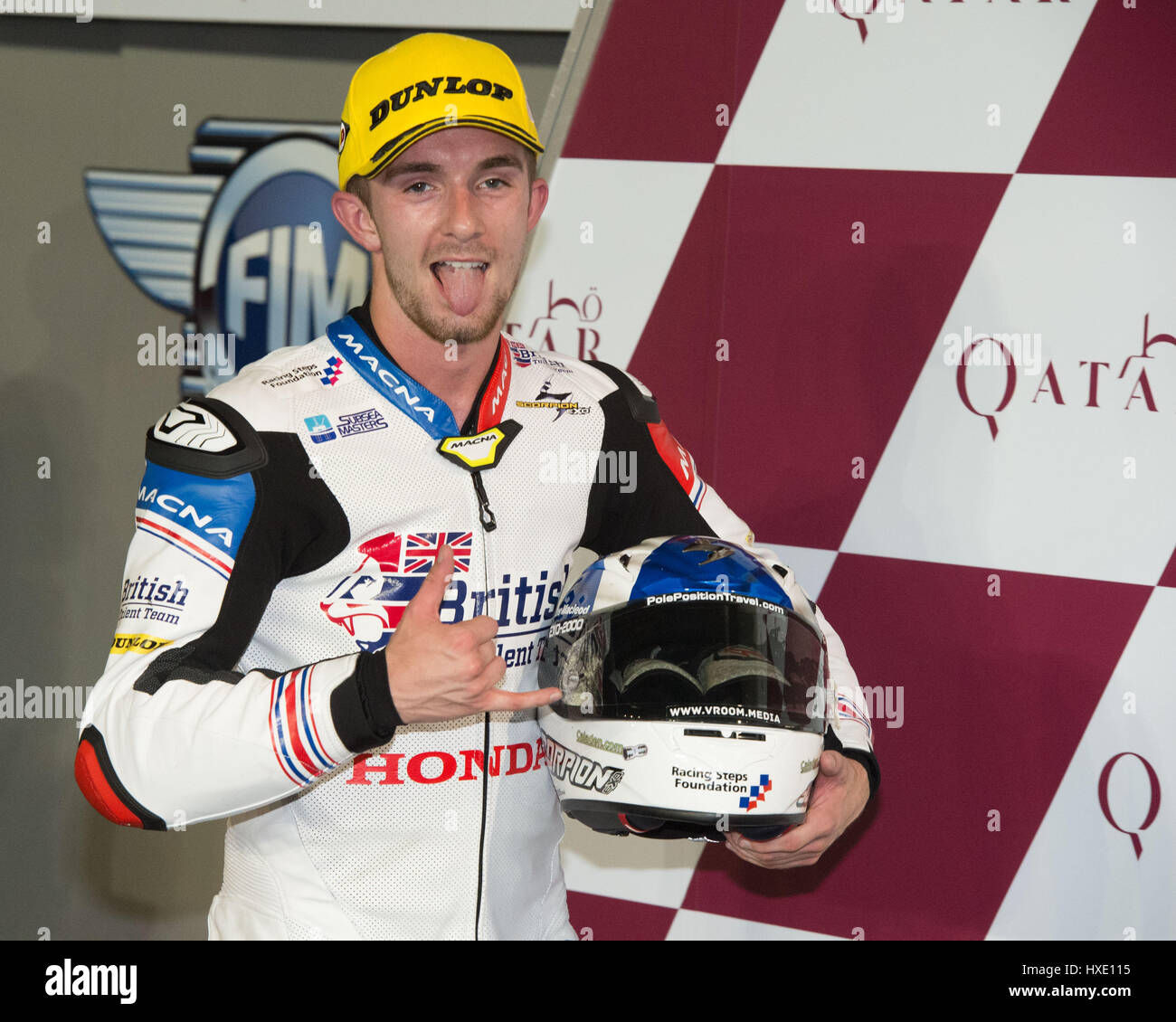 26th March 2017, Losail International Circuit. Qatar. John McPhee who ...