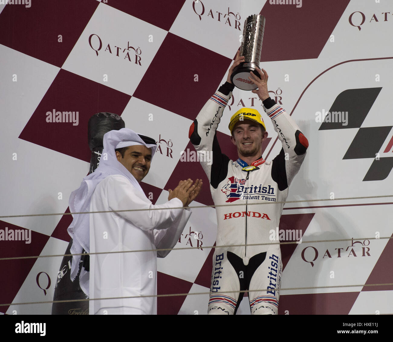 26th March 2017, Losail International Circuit. Qatar. John McPhee who ...