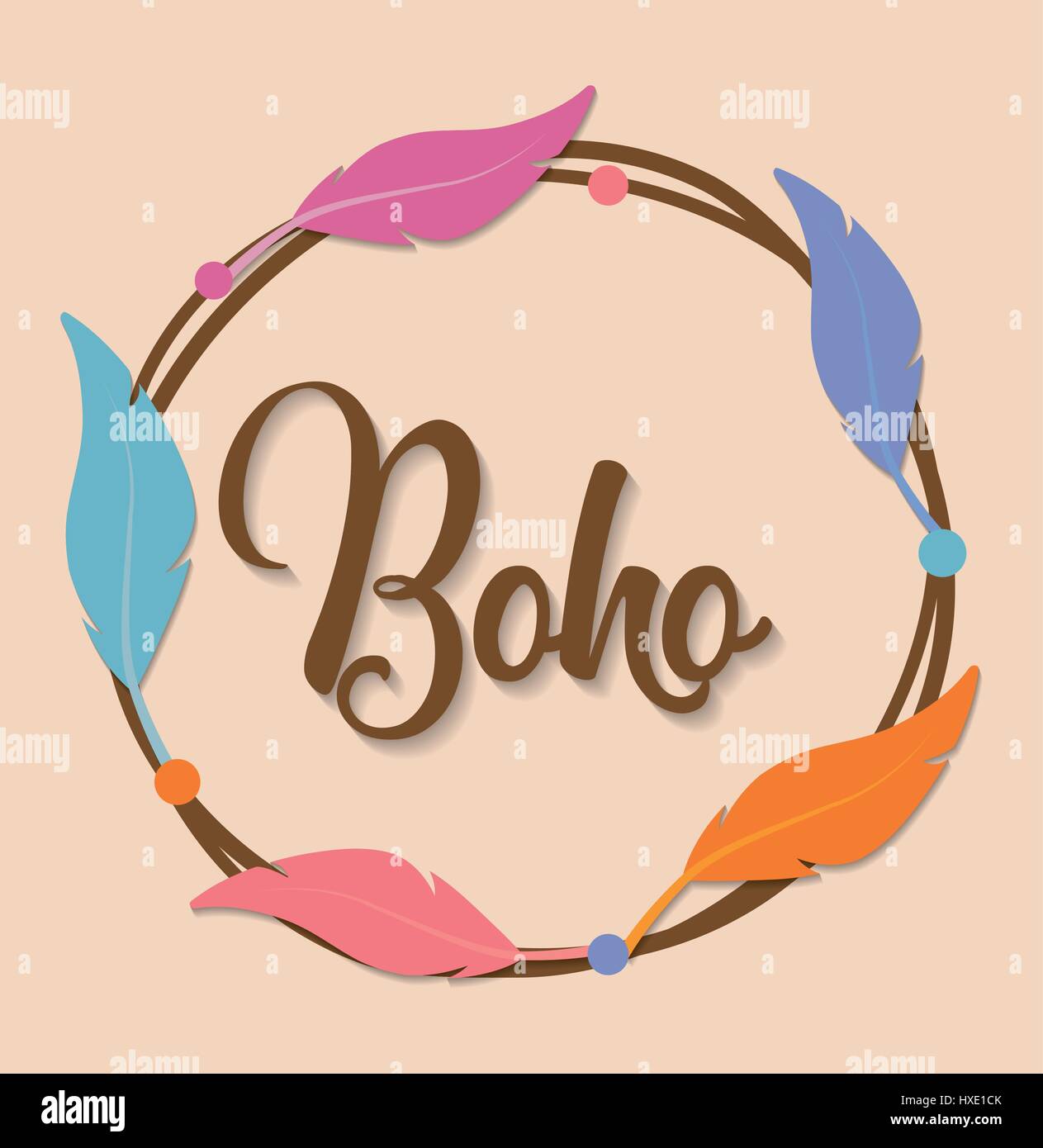 boho style design Stock Vector Image & Art - Alamy