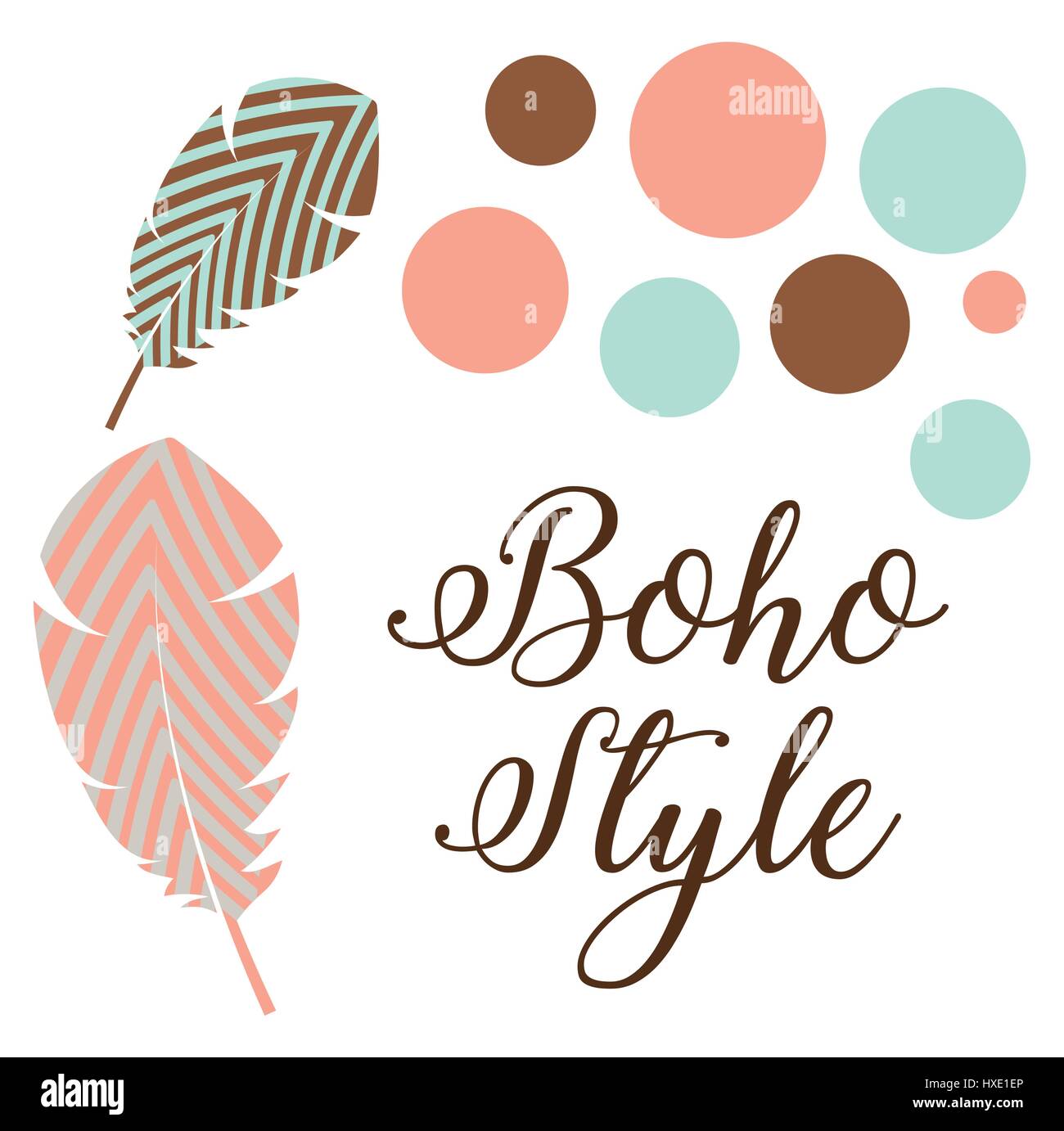Bohemian Style Graphic Design Vector Stock Photos & Bohemian Style ...
