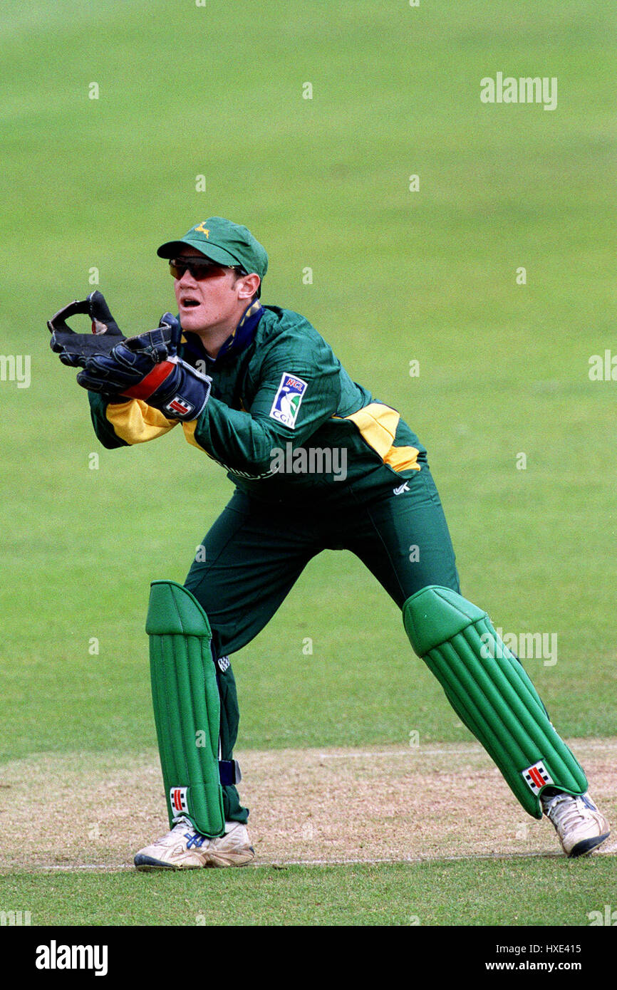 CHRIS READ NOTTINGHAMSHIRE CCC 09 May 1999 Stock Photo - Alamy