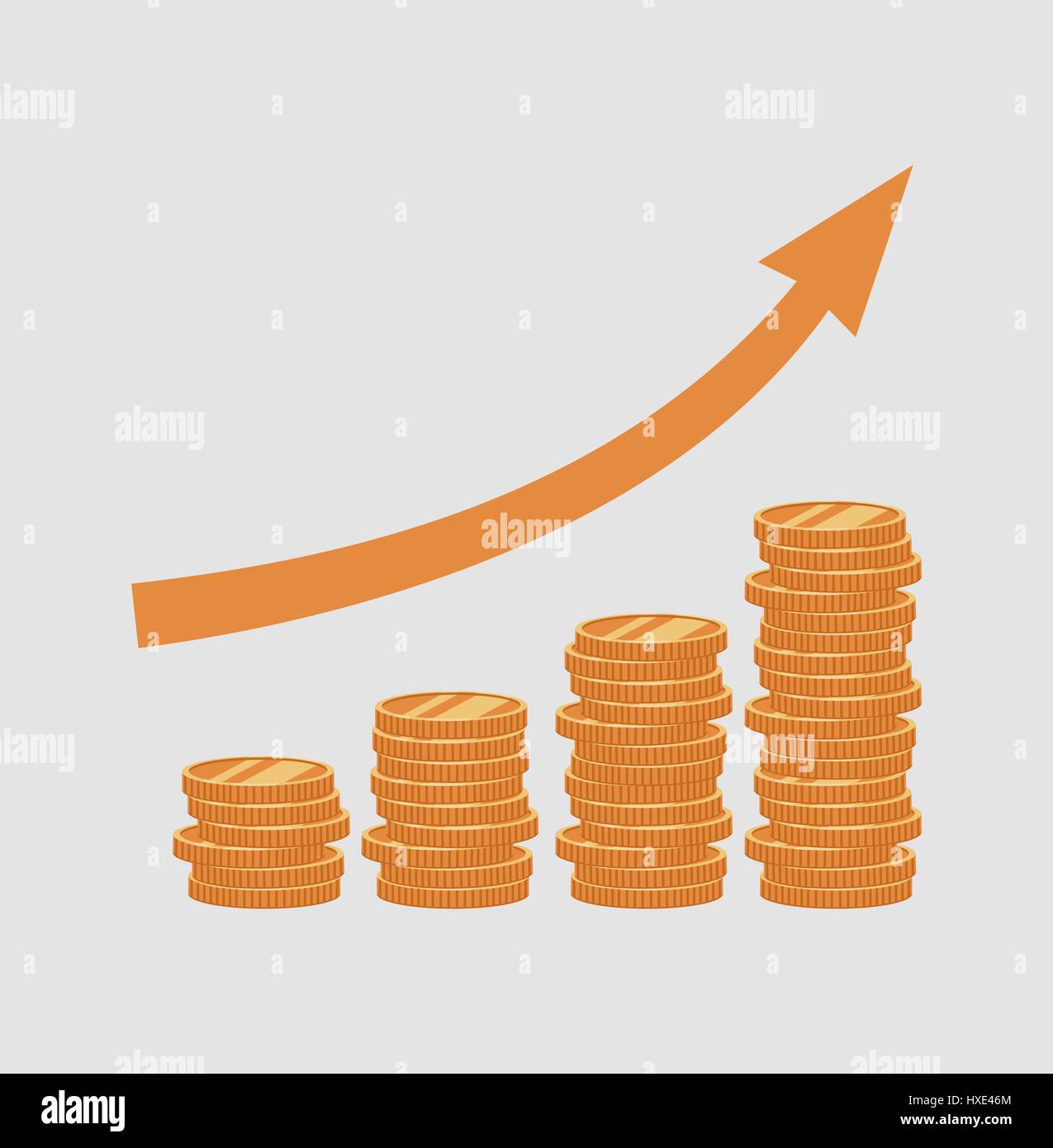 The graph of growth of funds Stock Vector Image & Art - Alamy