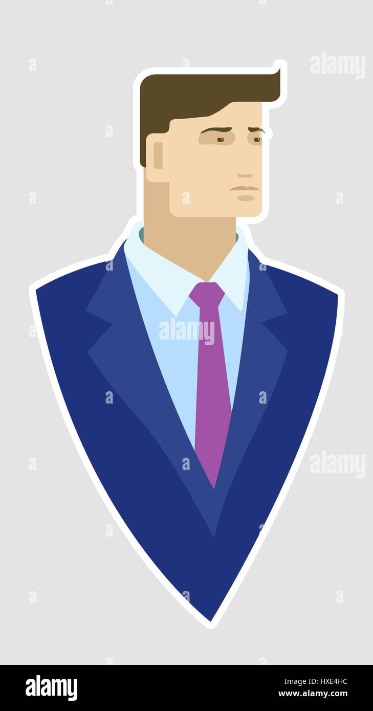 Blue profile head avatar Stock Vector Images - Alamy