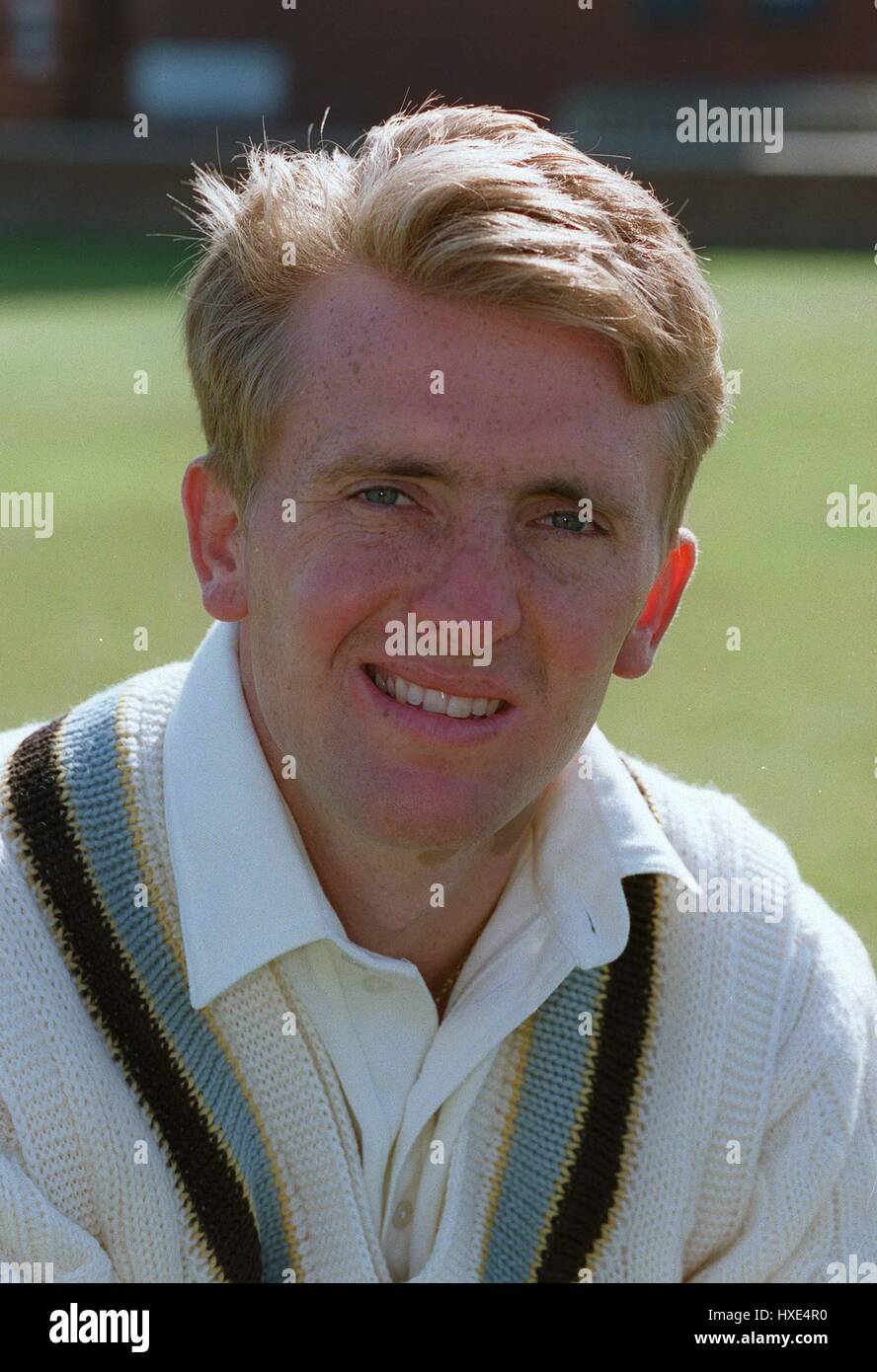 DOMINIC CORK DERBYSHIRE CCC 24 August 1995 Stock Photo - Alamy