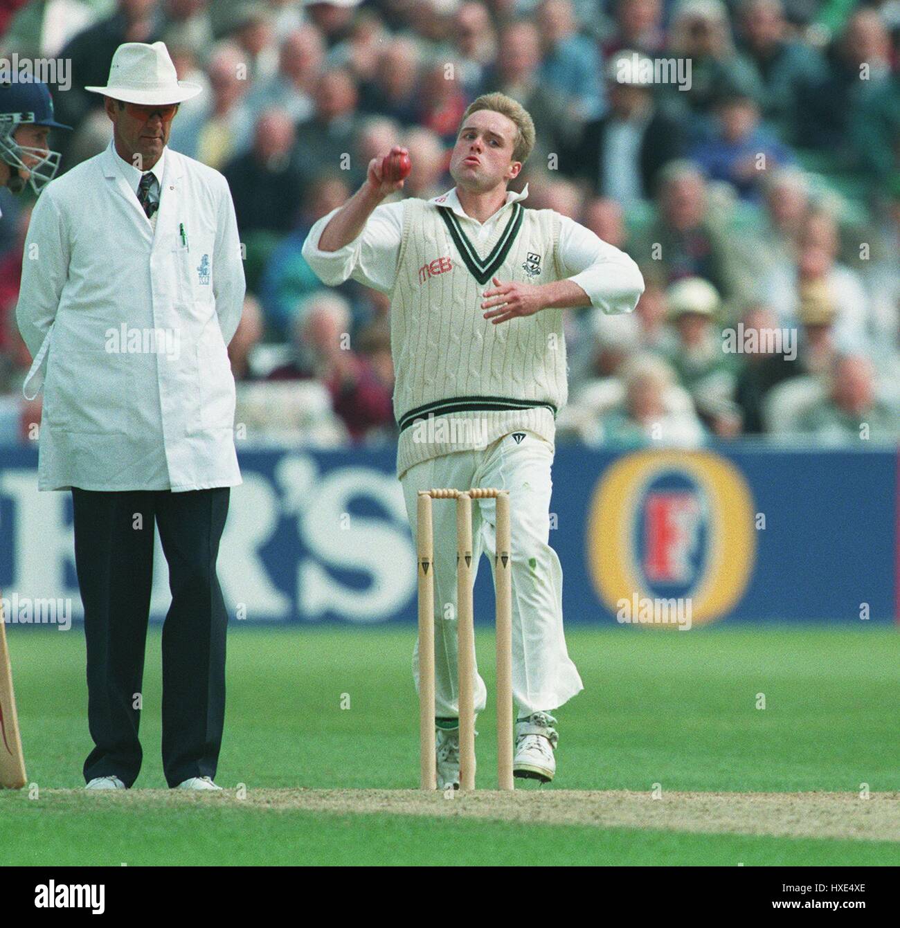 GAVIN HAYNES WORCESTERSHIRE CCC 14 June 1995 Stock Photo - Alamy