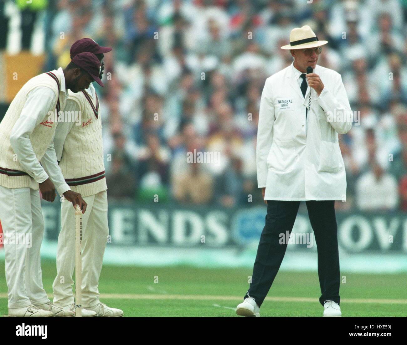 N PLEWS CRICKET UMPIRE 01 June 1995 Stock Photo - Alamy