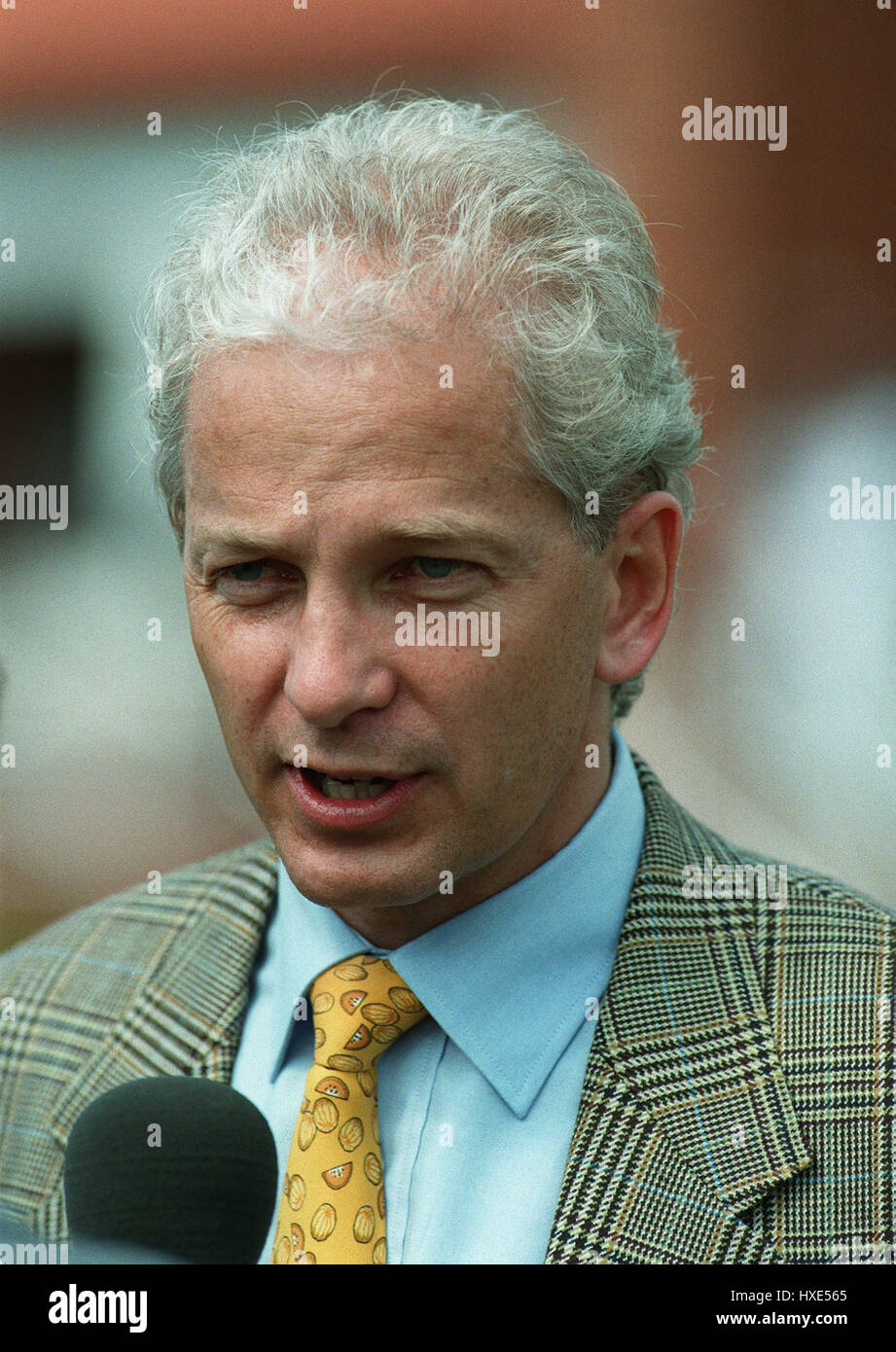 DAVID GOWER CRICKET JOURNALIST 11 May 1995 Stock Photo - Alamy