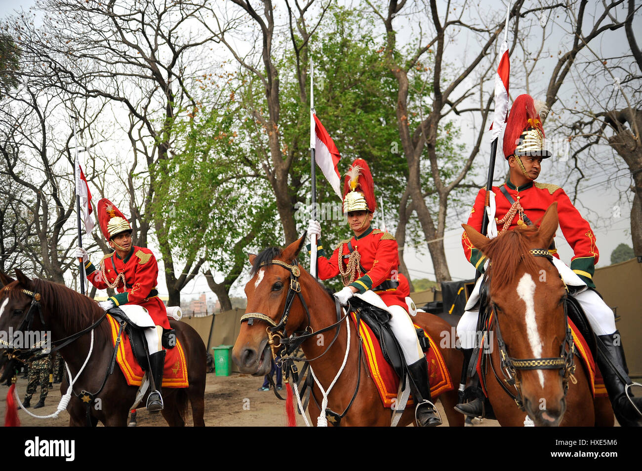 Nepalese army horse cavalry parade hi-res stock photography and images ...