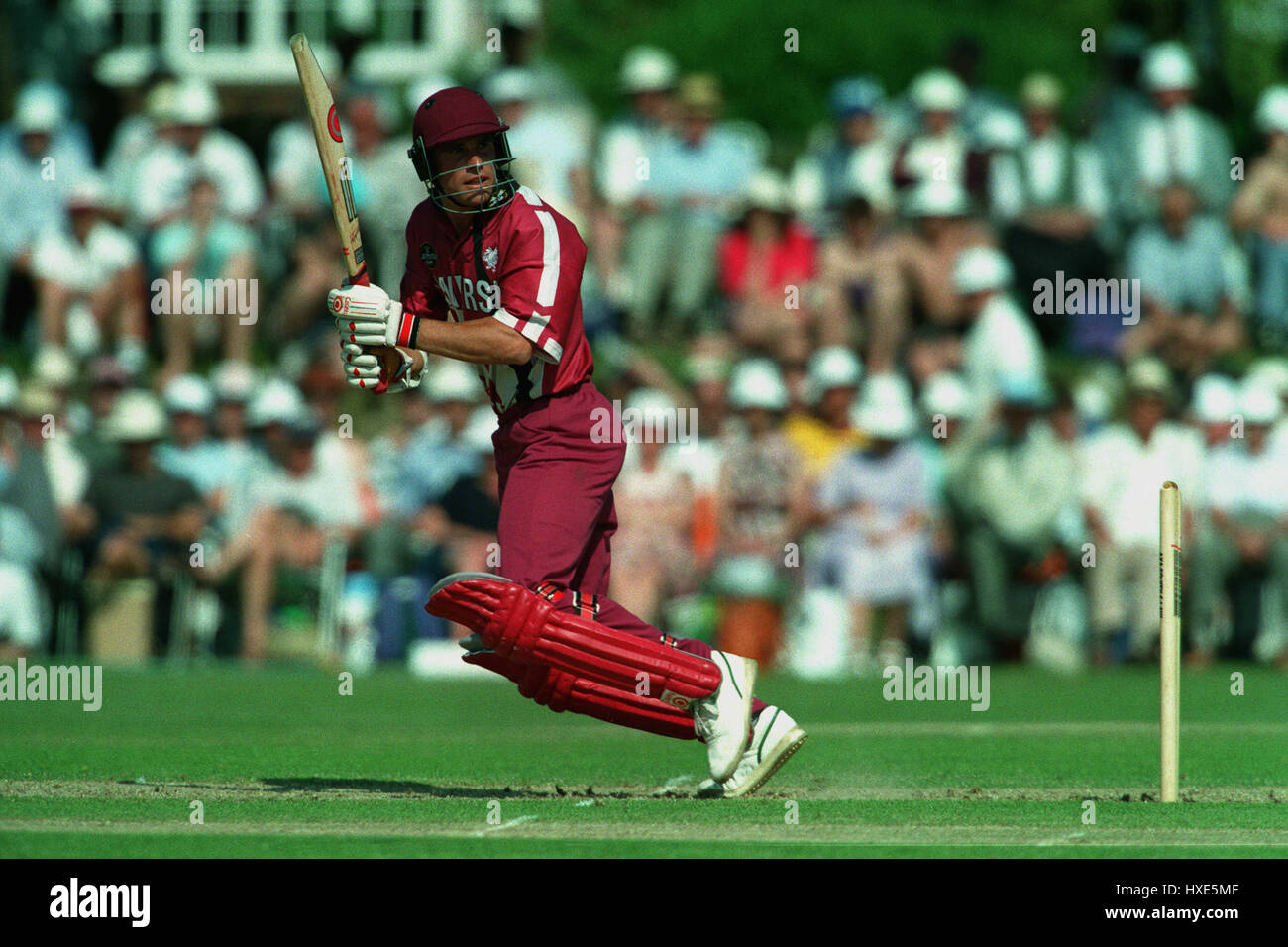 NICHOLAS FOLLAND SOMERSET CCC 01 July 1993 Stock Photo - Alamy