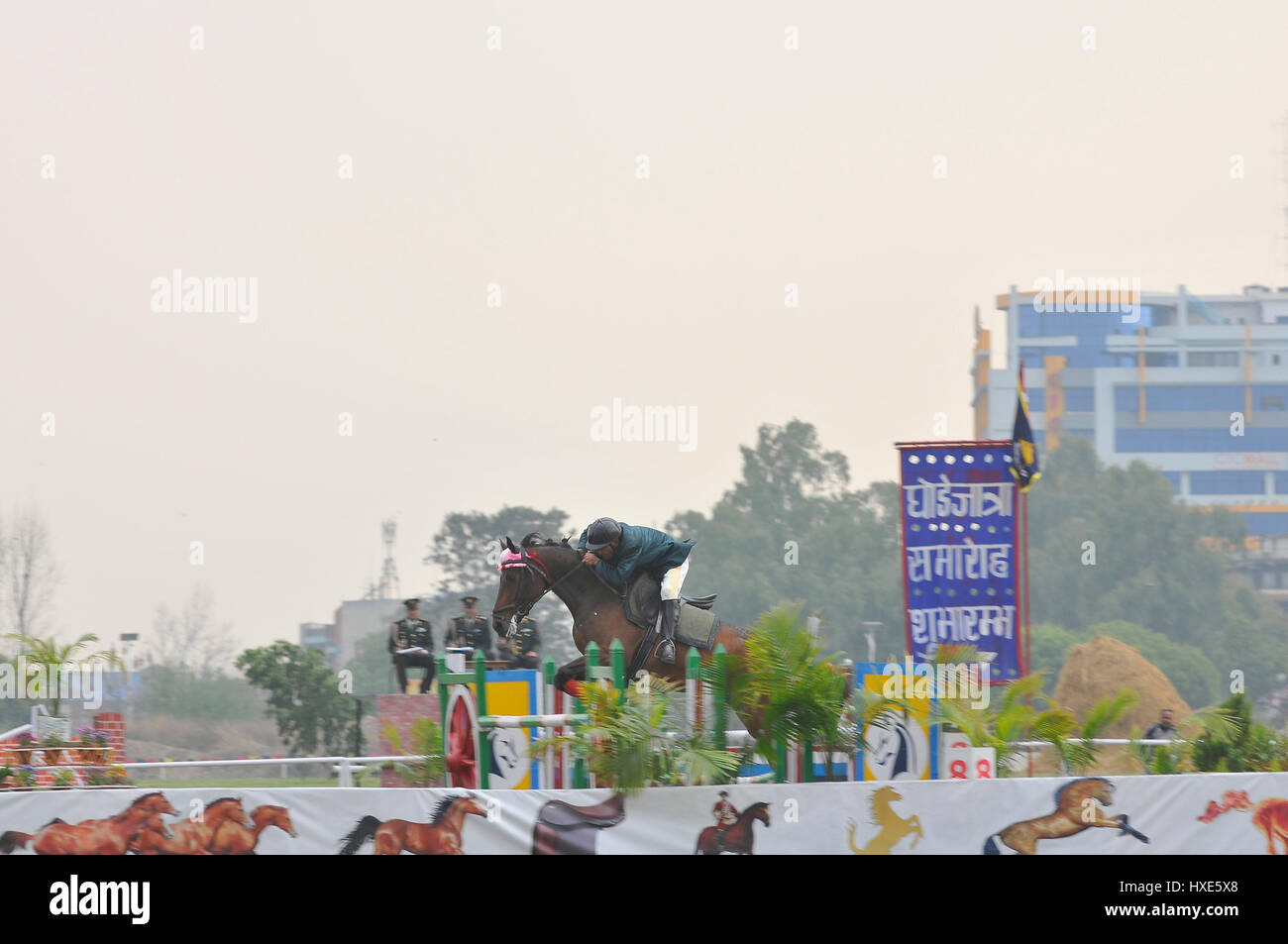 Nepalese army horse cavalry hi-res stock photography and images - Alamy