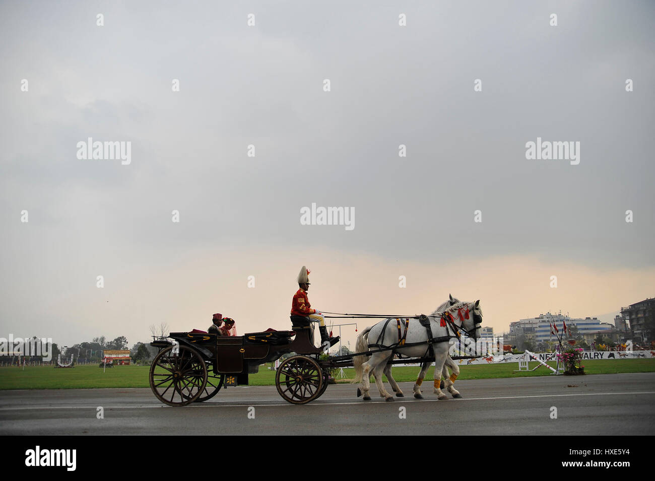 Nepalese army horse cavalry parade hi-res stock photography and images ...