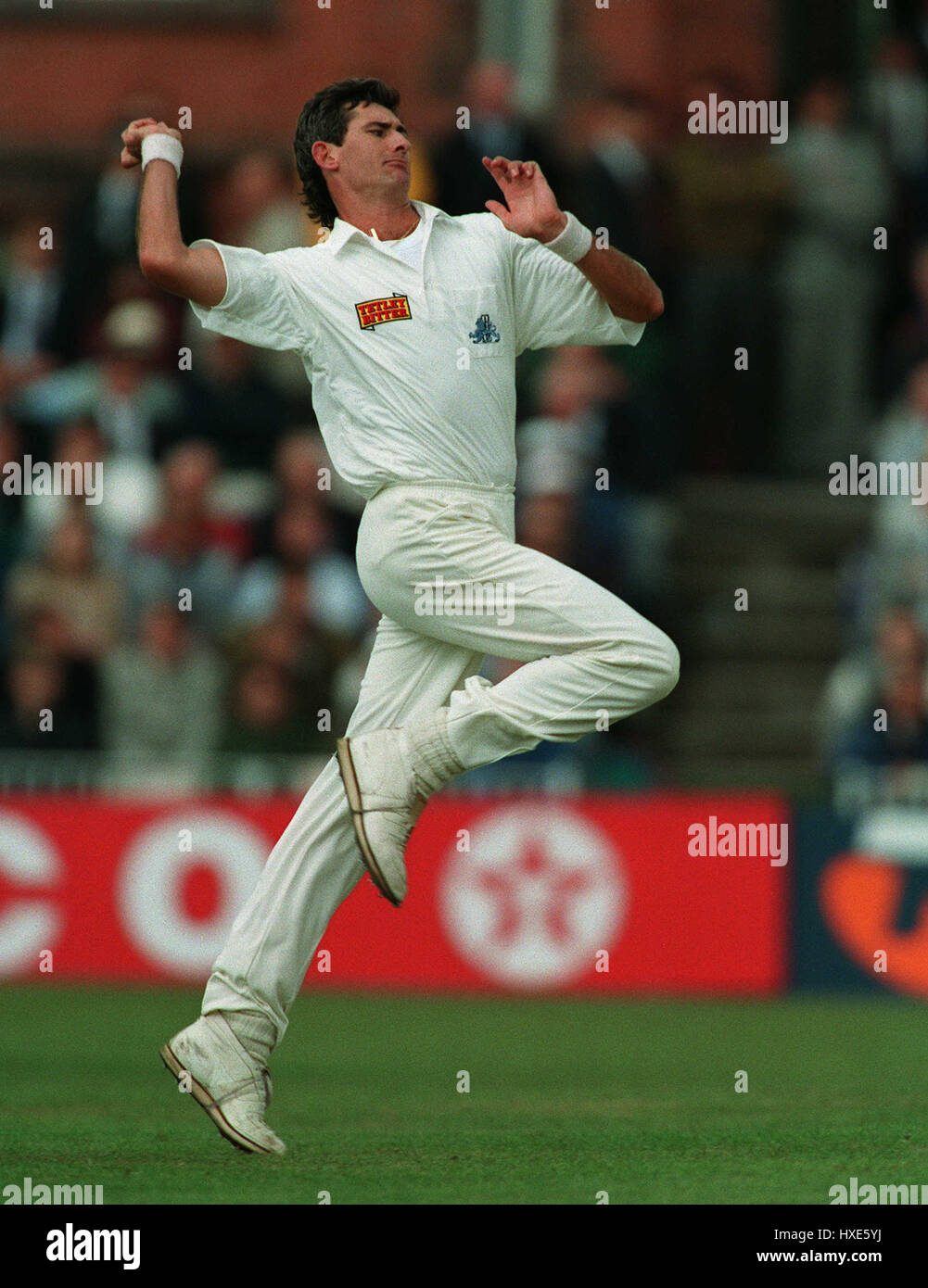 ANDY CADDICK ENGLAND & SOMMERSET CCC 20 May 1993 Stock Photo - Alamy