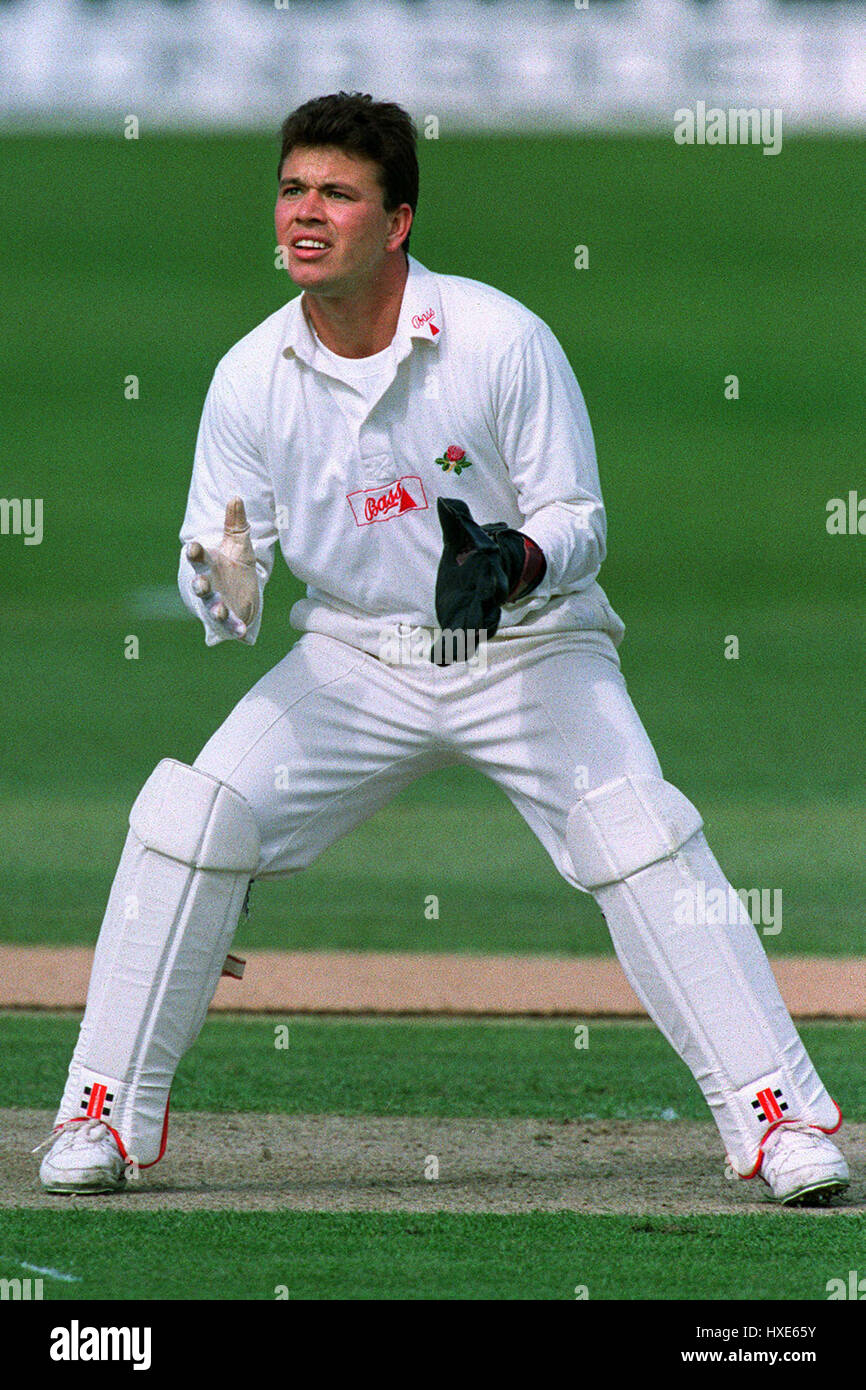 WARREN HEGG LANCASHIRE CCC 20 April 1992 Stock Photo - Alamy