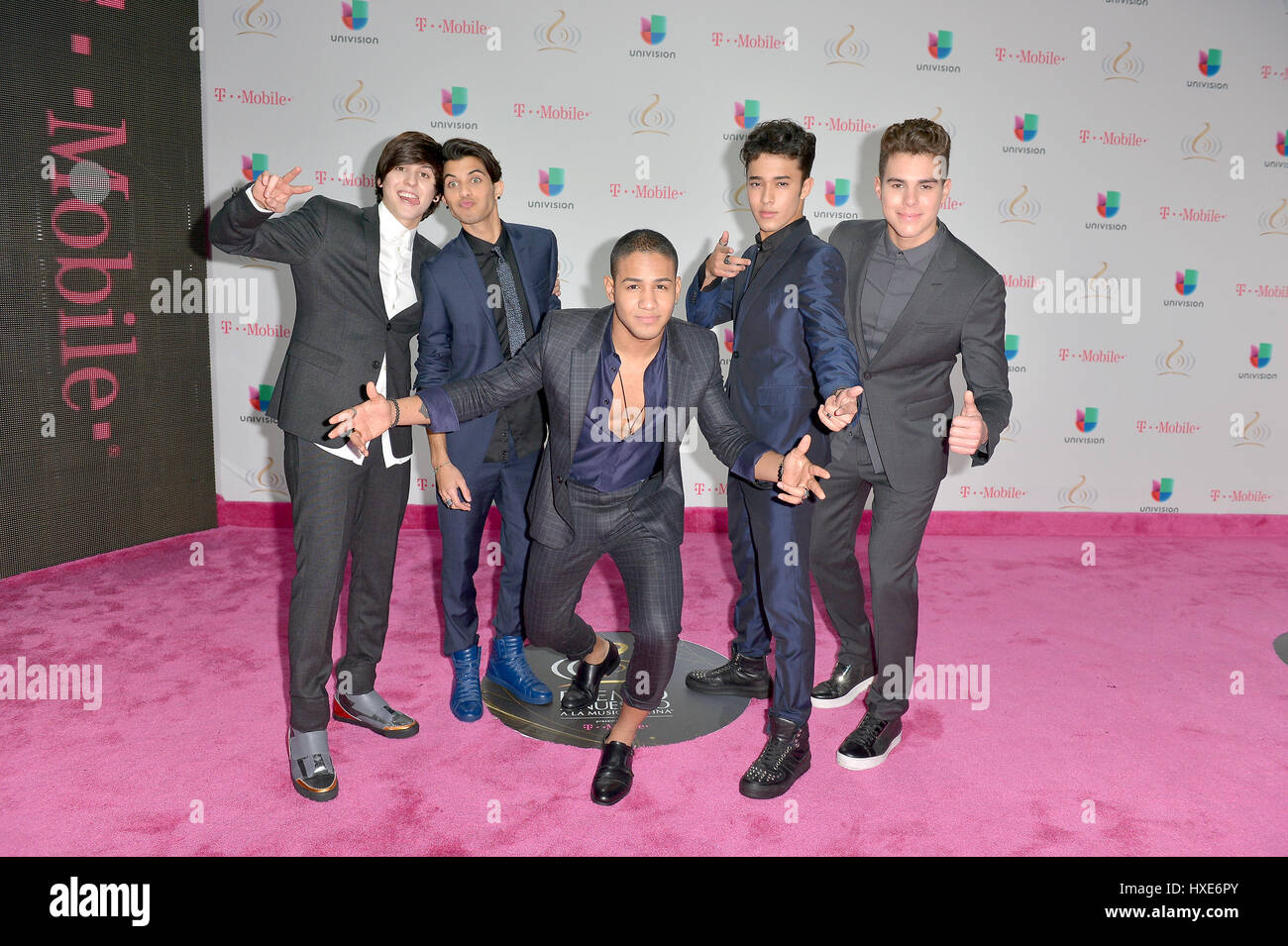 CNCO attending Univision's 29th Edition of Premio Lo Nuestro A La ...
