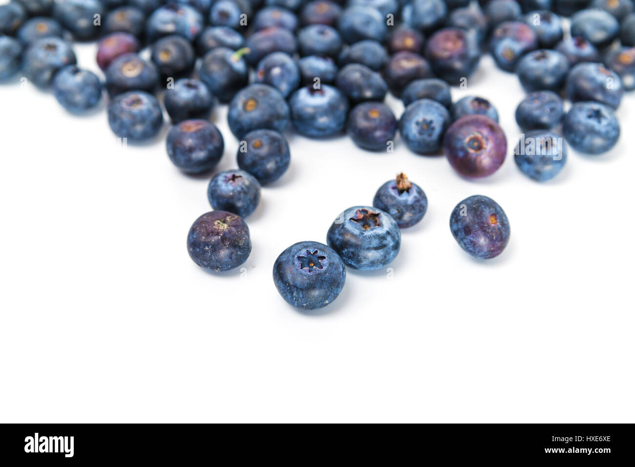 Blueberry fresh sweet on a white background Stock Photo - Alamy