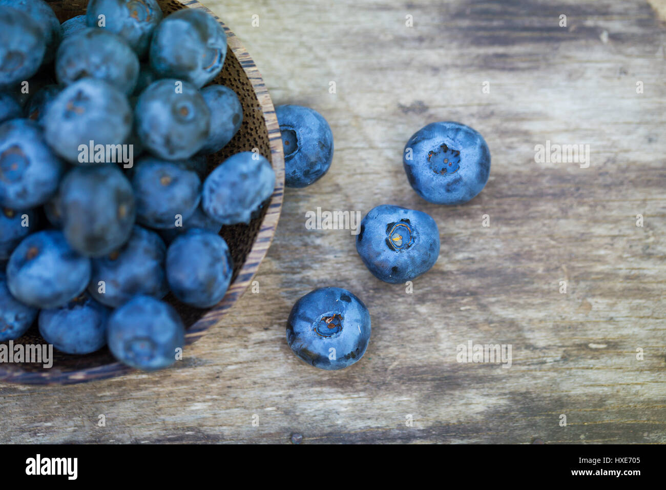 Fresh blueberries in summer garden Stock Photo - Alamy