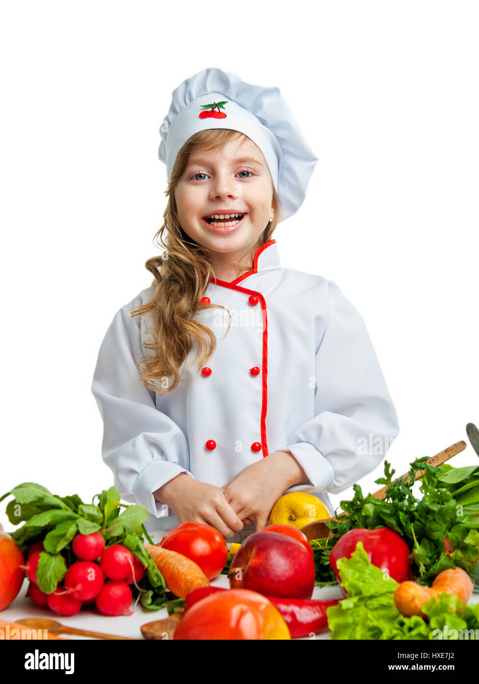 girl smiling chef Stock Photo - Alamy