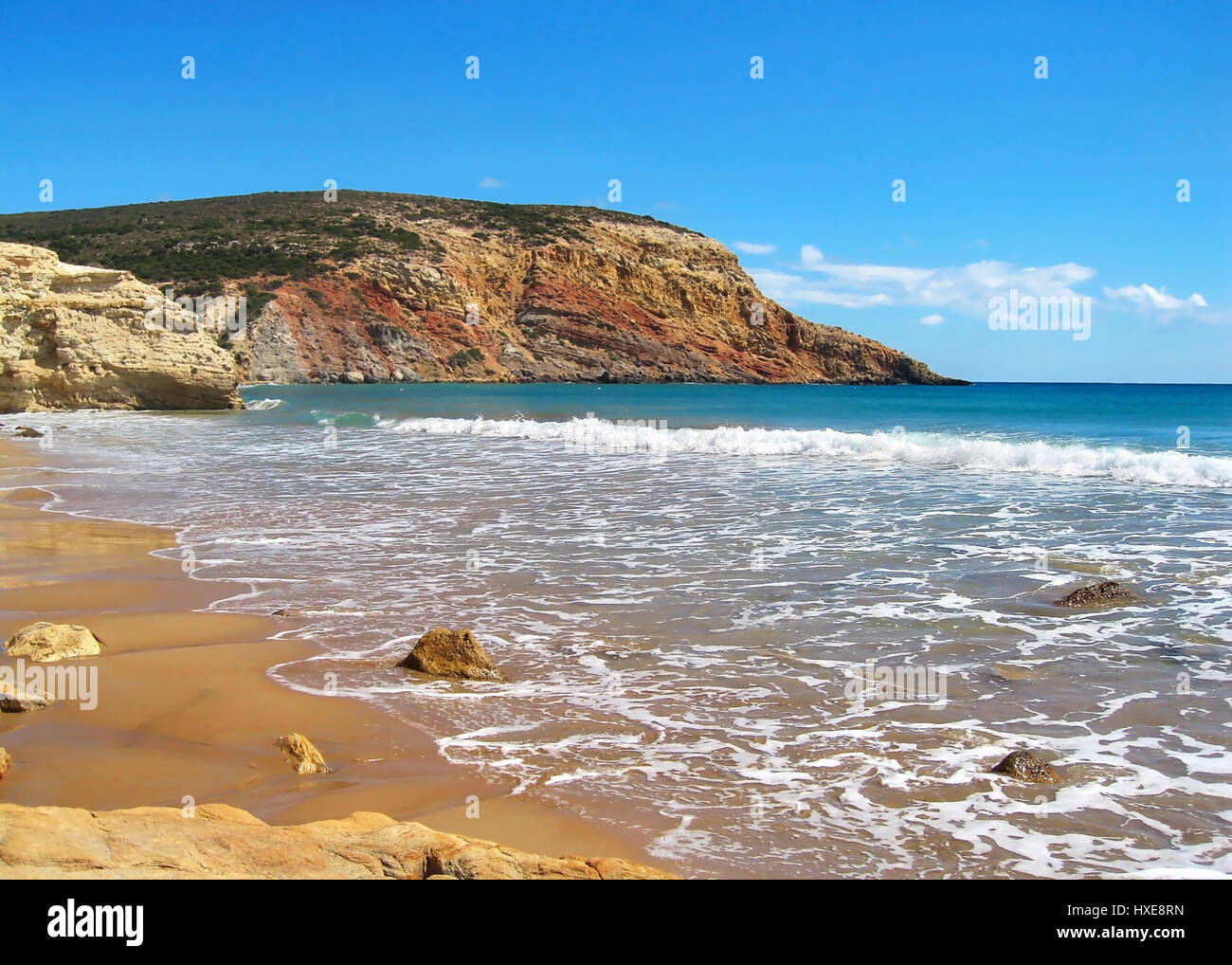 Provatas beach in Milos island Cyclades Greece Stock Photo - Alamy