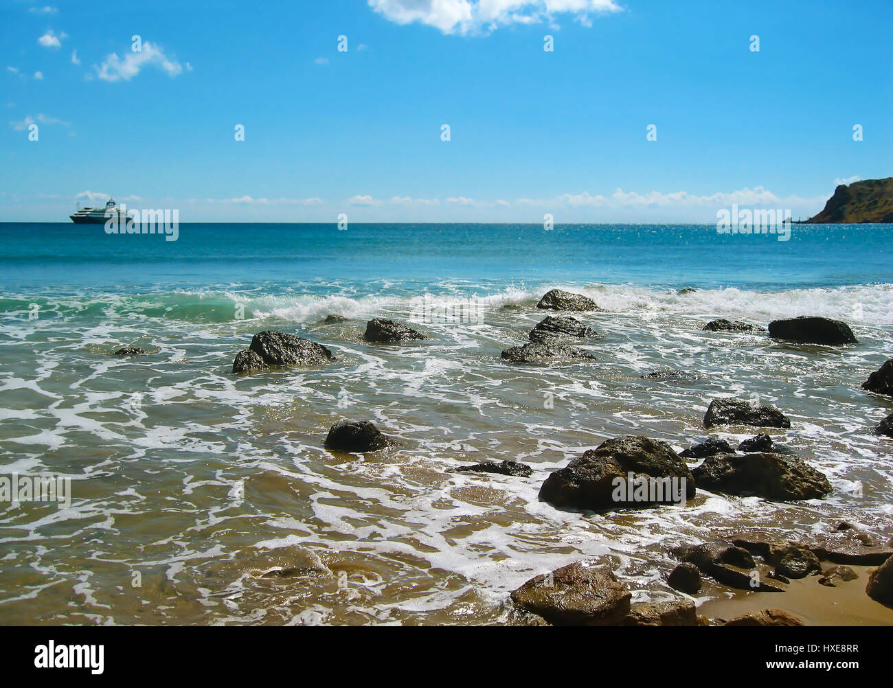 Provatas beach in Milos island Cyclades Greece Stock Photo - Alamy