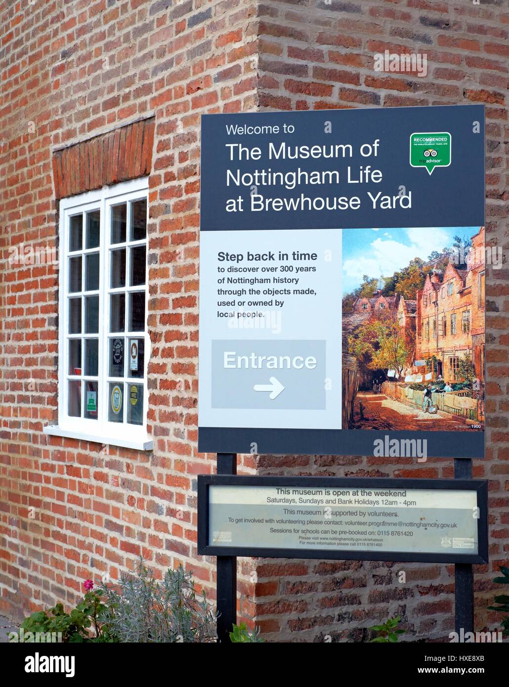 The museum of Nottingham life at brewhouse yard Stock Photo - Alamy
