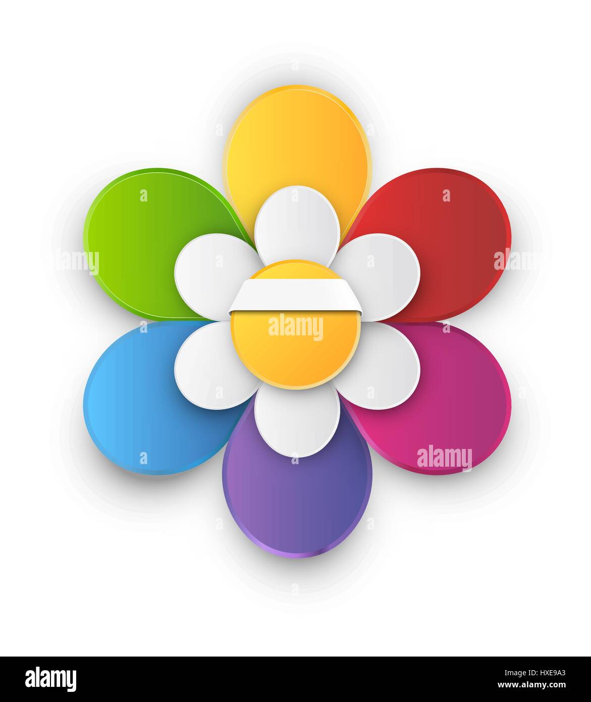 Flower style infographic chart options menu Stock Vector Image & Art ...