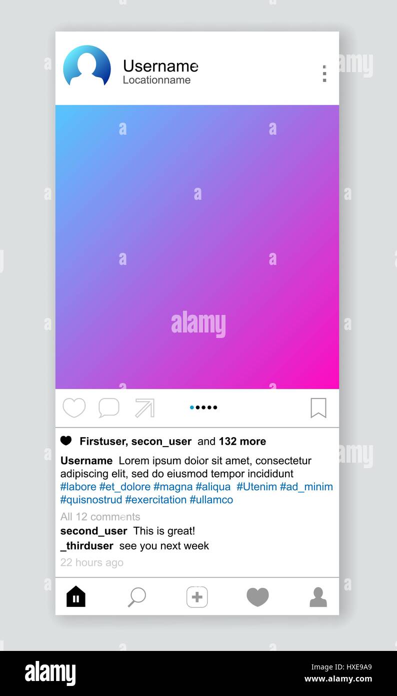 Network post design set Stock Vector Images - Alamy