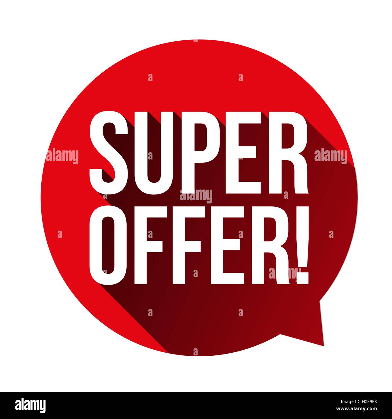 Super Offer sticker speech bubble red Stock Vector Image & Art - Alamy