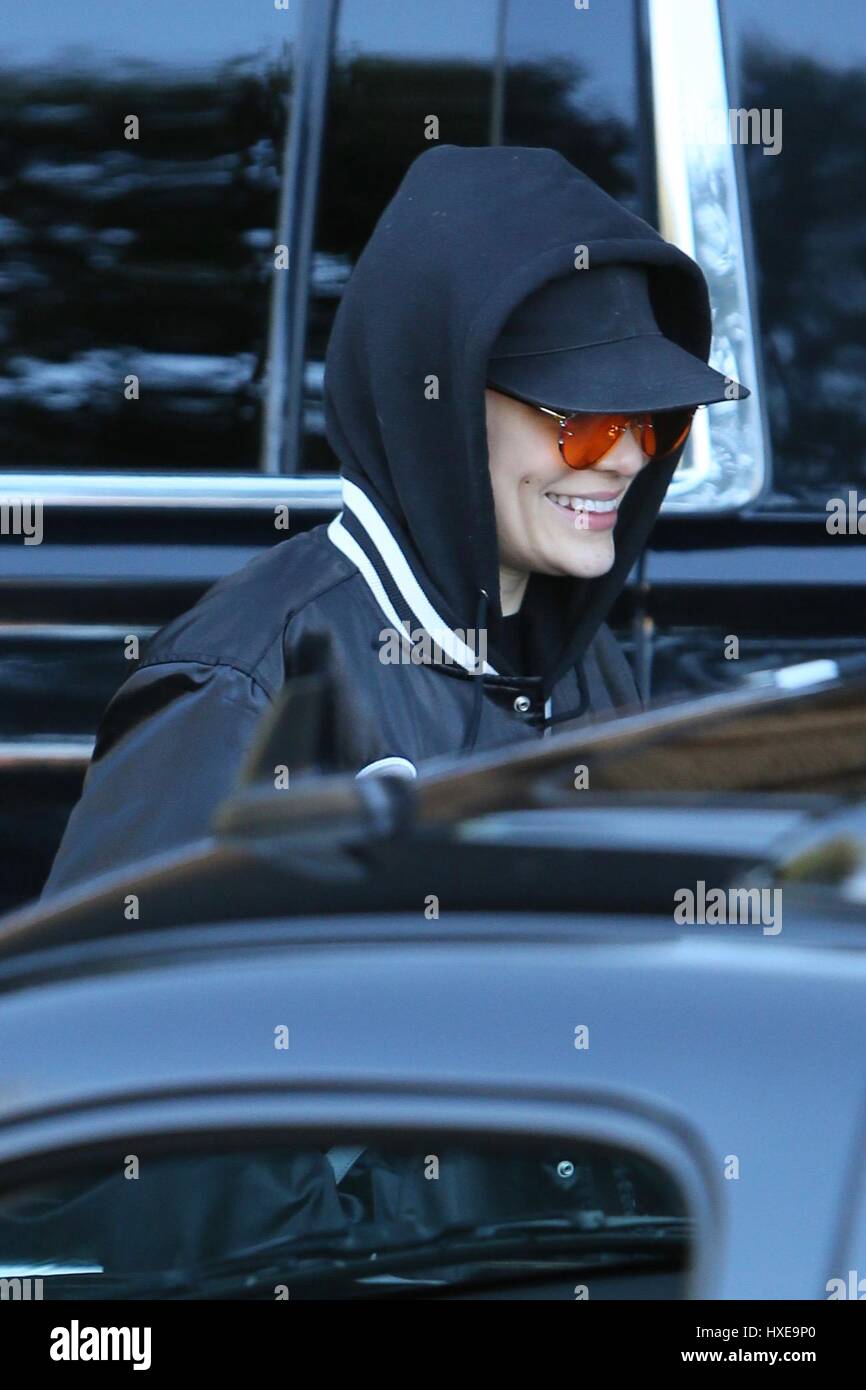 Jessie J seen leaving a hotel in Los Angeles Featuring: Jessie J Where ...