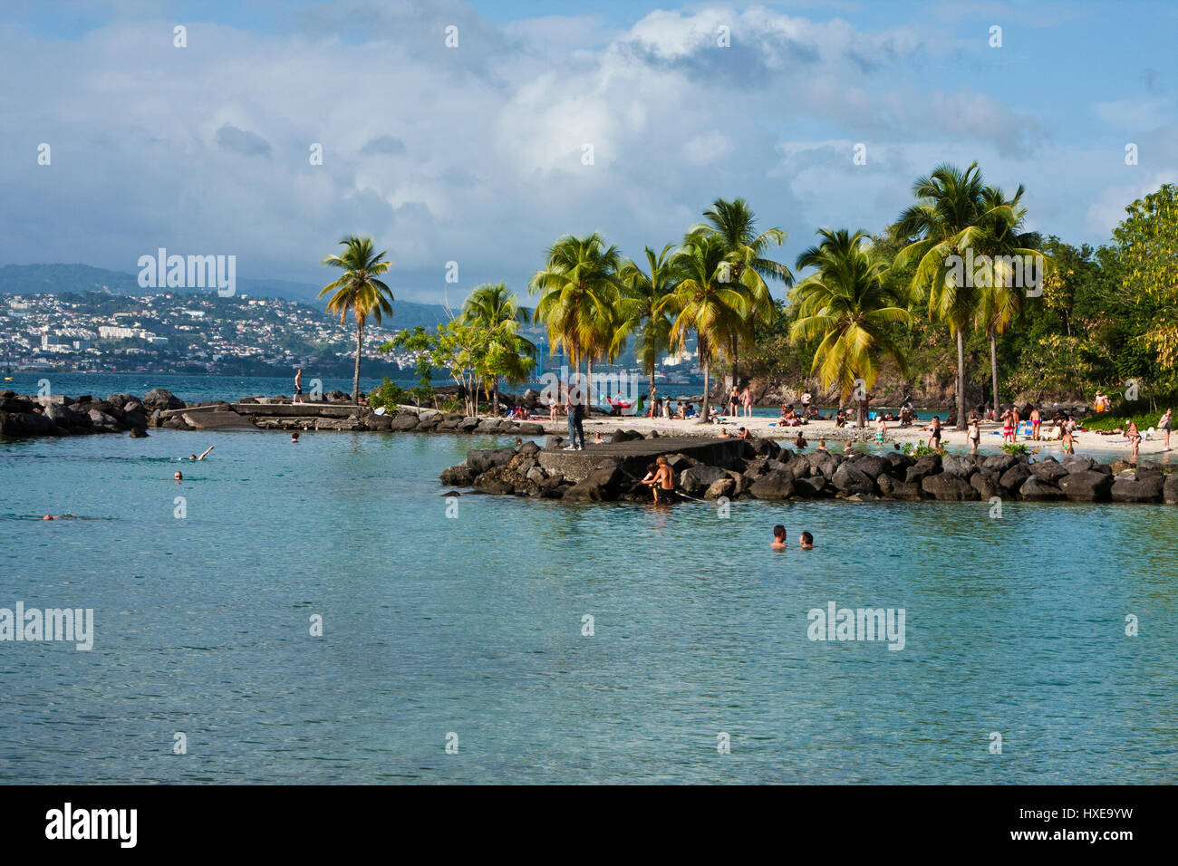 Family swimming pool france hi-res stock photography and images - Alamy