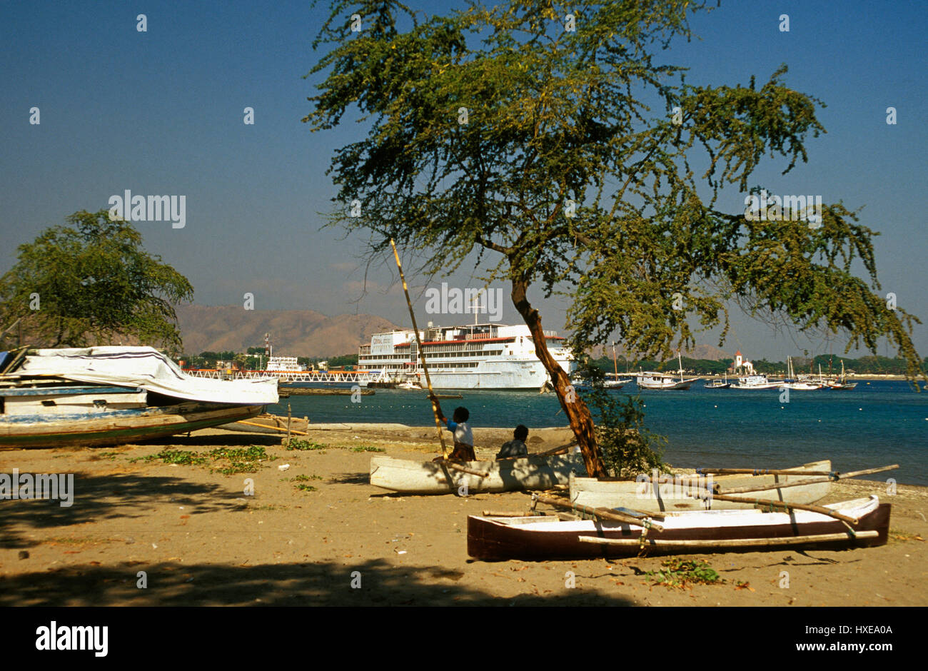 The waterfront at Dili, East Timor Stock Photo - Alamy