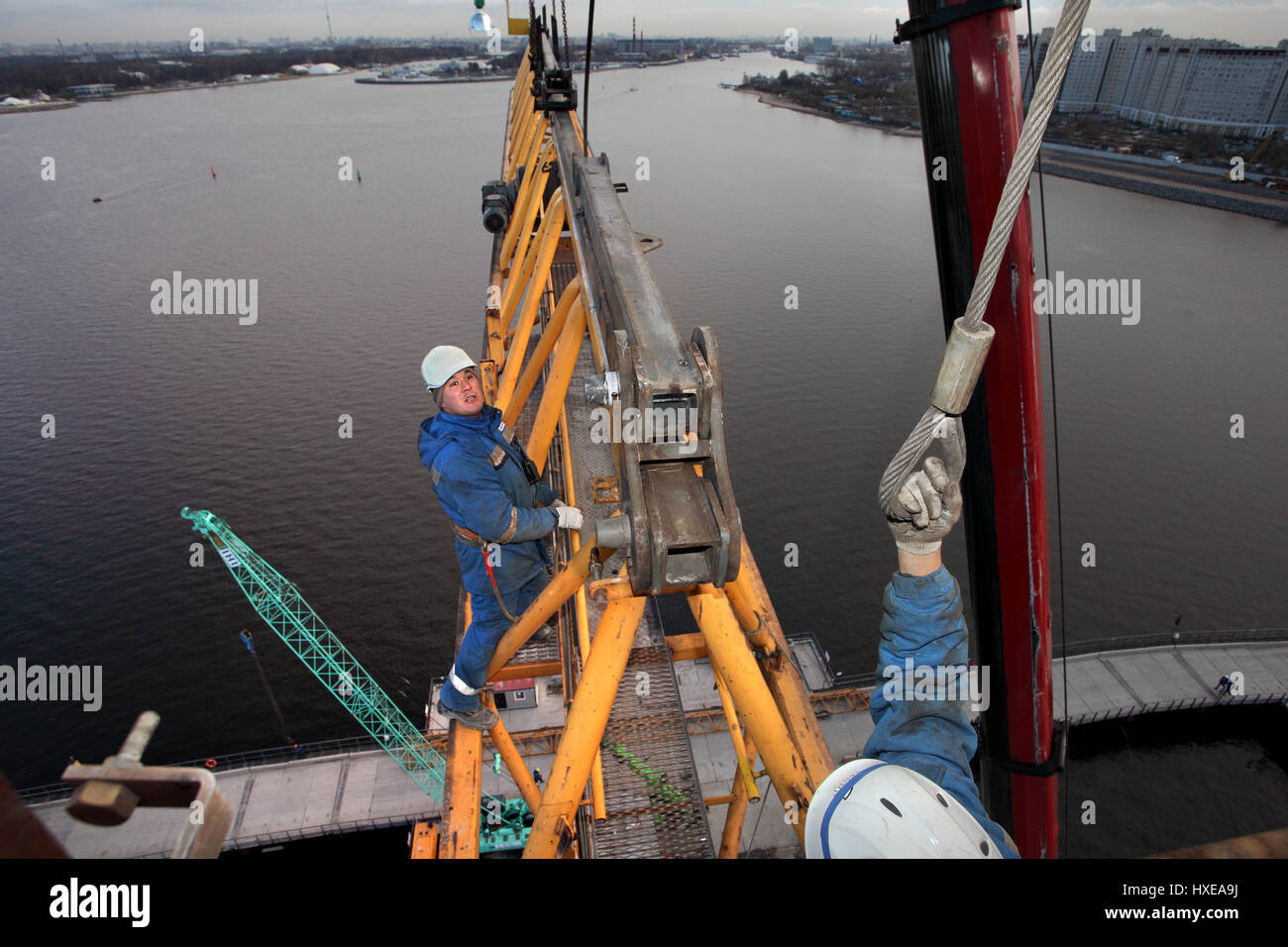 St. Petersburg, Russia - October 30, 2014: Engineering facility ...