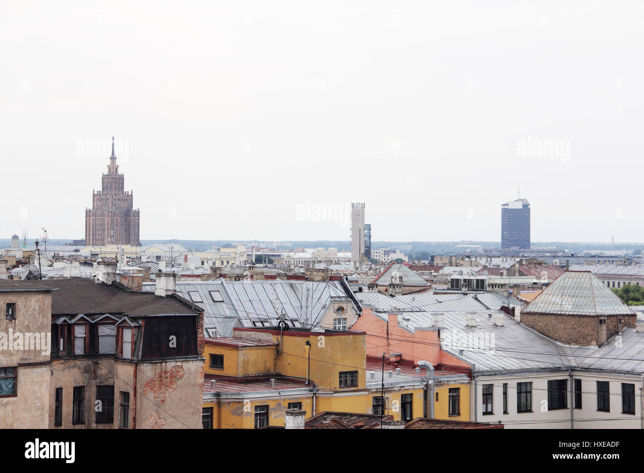 Cityscape of city Riga, Latvia Stock Photo - Alamy