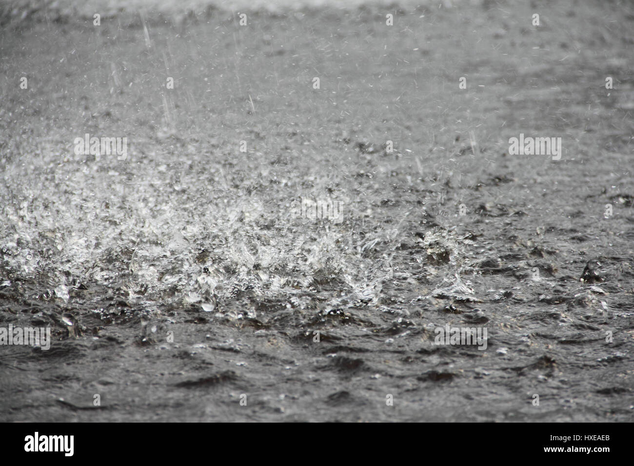 Raindrop splashing ground hi-res stock photography and images - Alamy